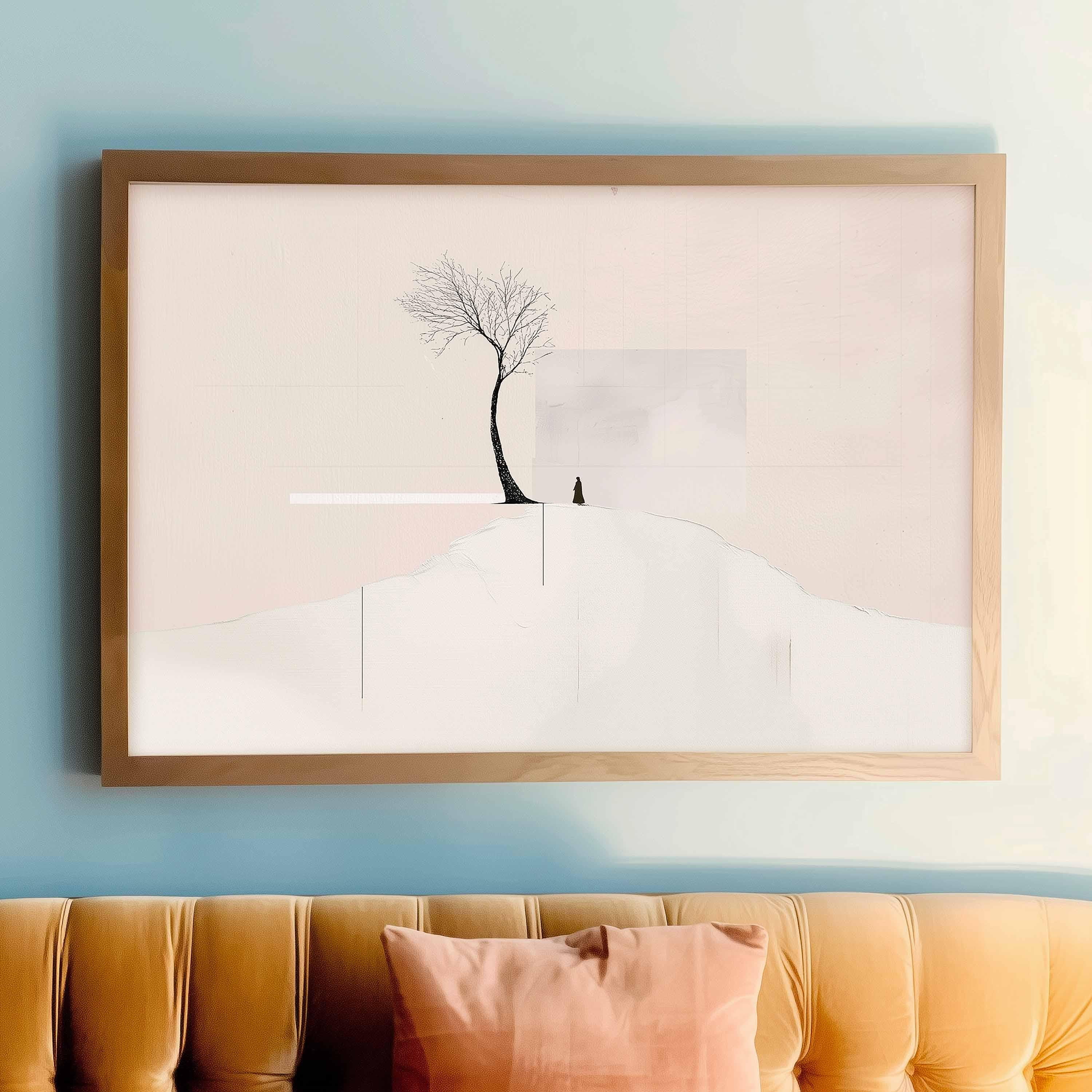Mustard Seed Parable Print: Minimalist Christian Scripture Art Warm ...