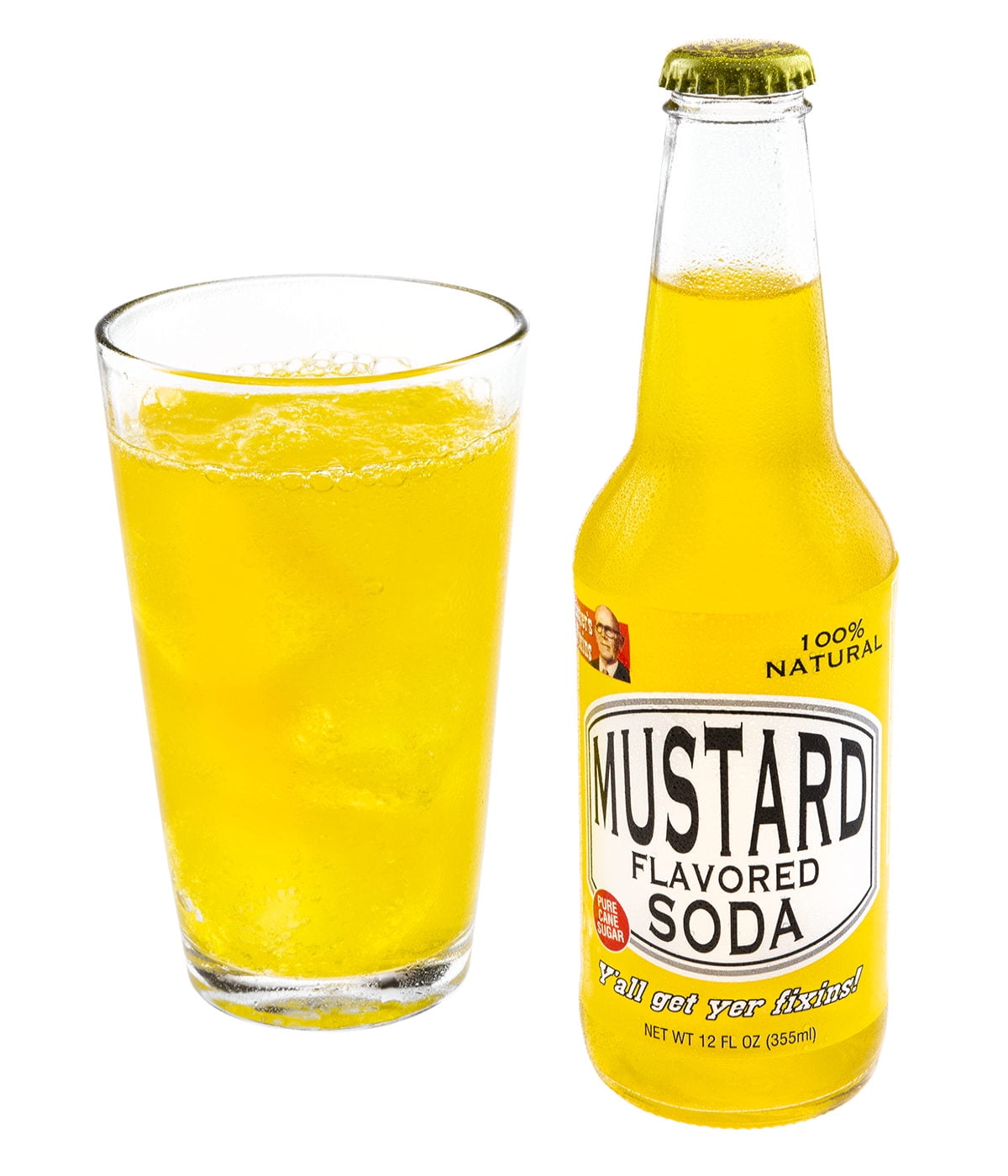 Mustard Soda Pop Fizzy soft drink that tastes like America's favorite ...