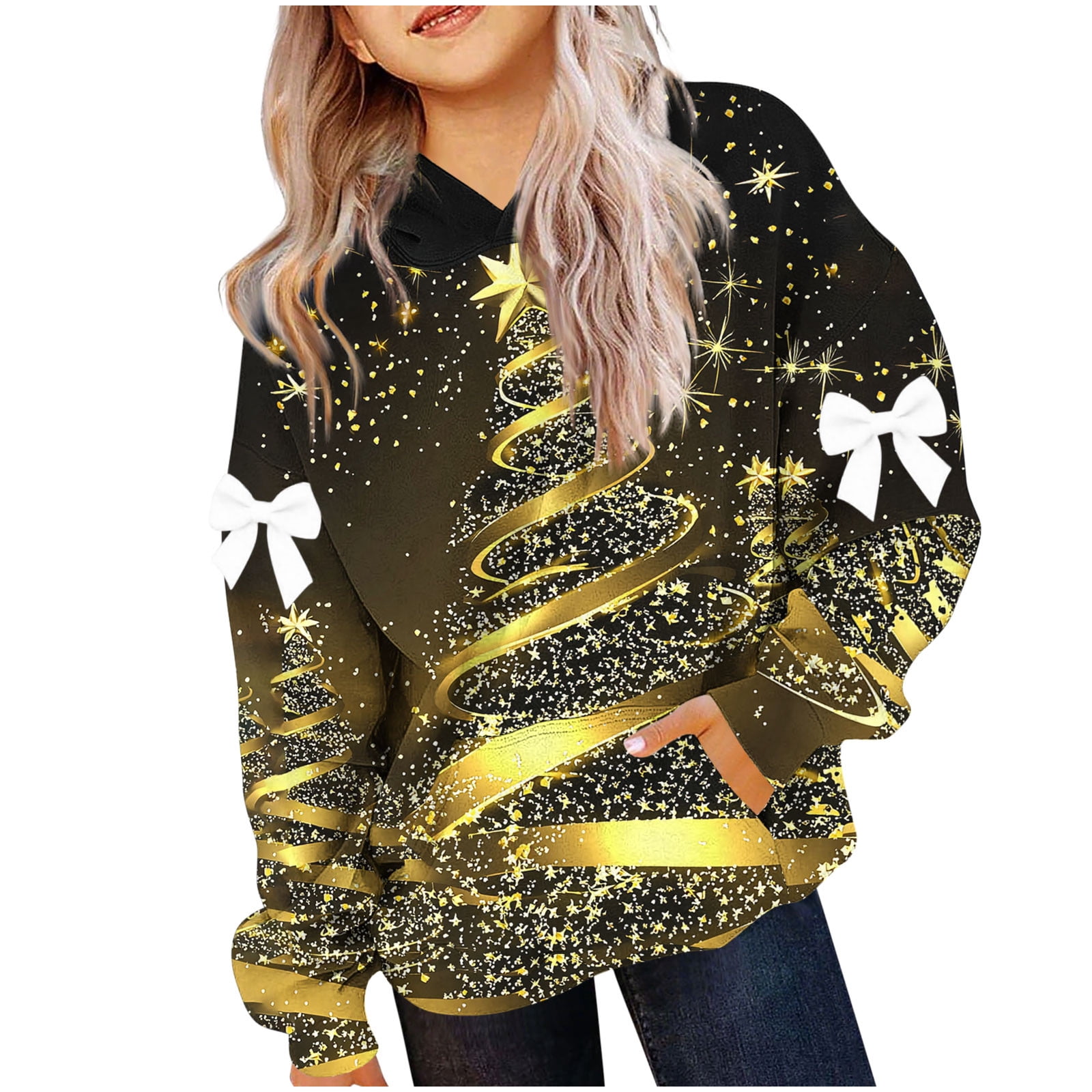 Mustard Yellow Boy Girl Happy Holiday Christmas Lounge Hoods for Kids ...