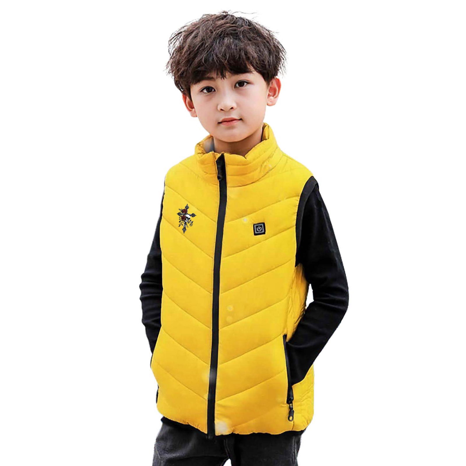 Mustard Yellow Boy Girl Kids Girl Boy Vest Outfits for Child Print ...