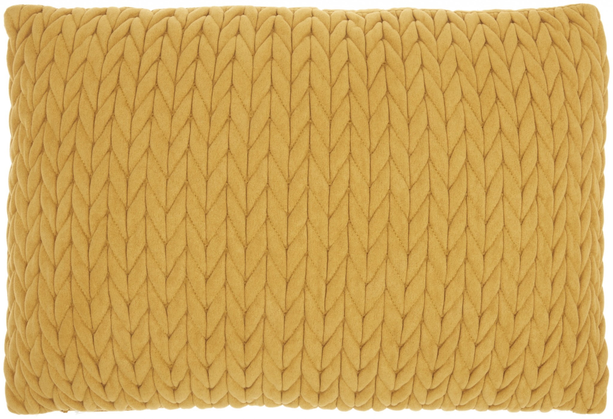 Mustard Yellow Chunky Braid Lumbar Pillow - Walmart.com