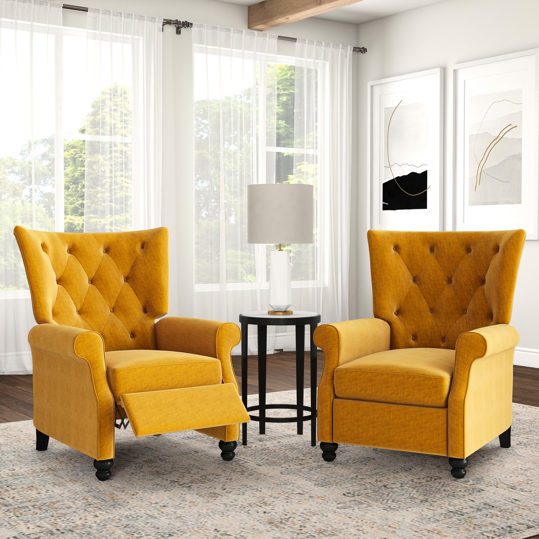 Mustard Yellow Color + Push Back Design”-“Relaxing Scenes + Visual ...