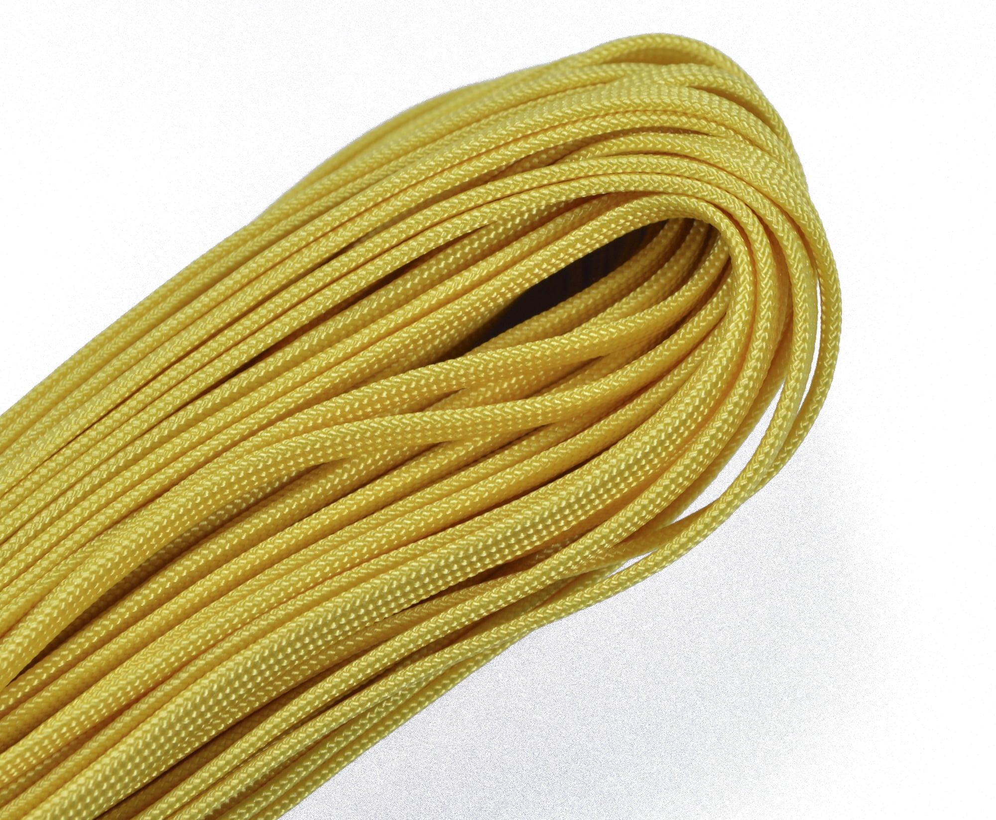 Mustard Yellow Coreless / Flat 550 Paracord - 100 Foot Bundle - Walmart.com