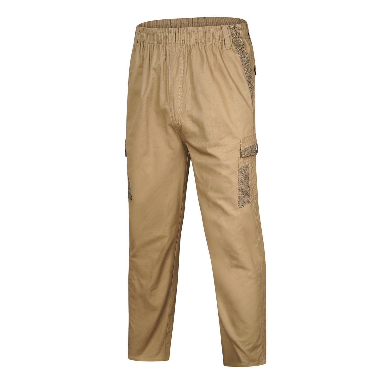 Mustard Yellow Man Wild Cargo Beach Pants Pants for Mens Faux Gauze ...