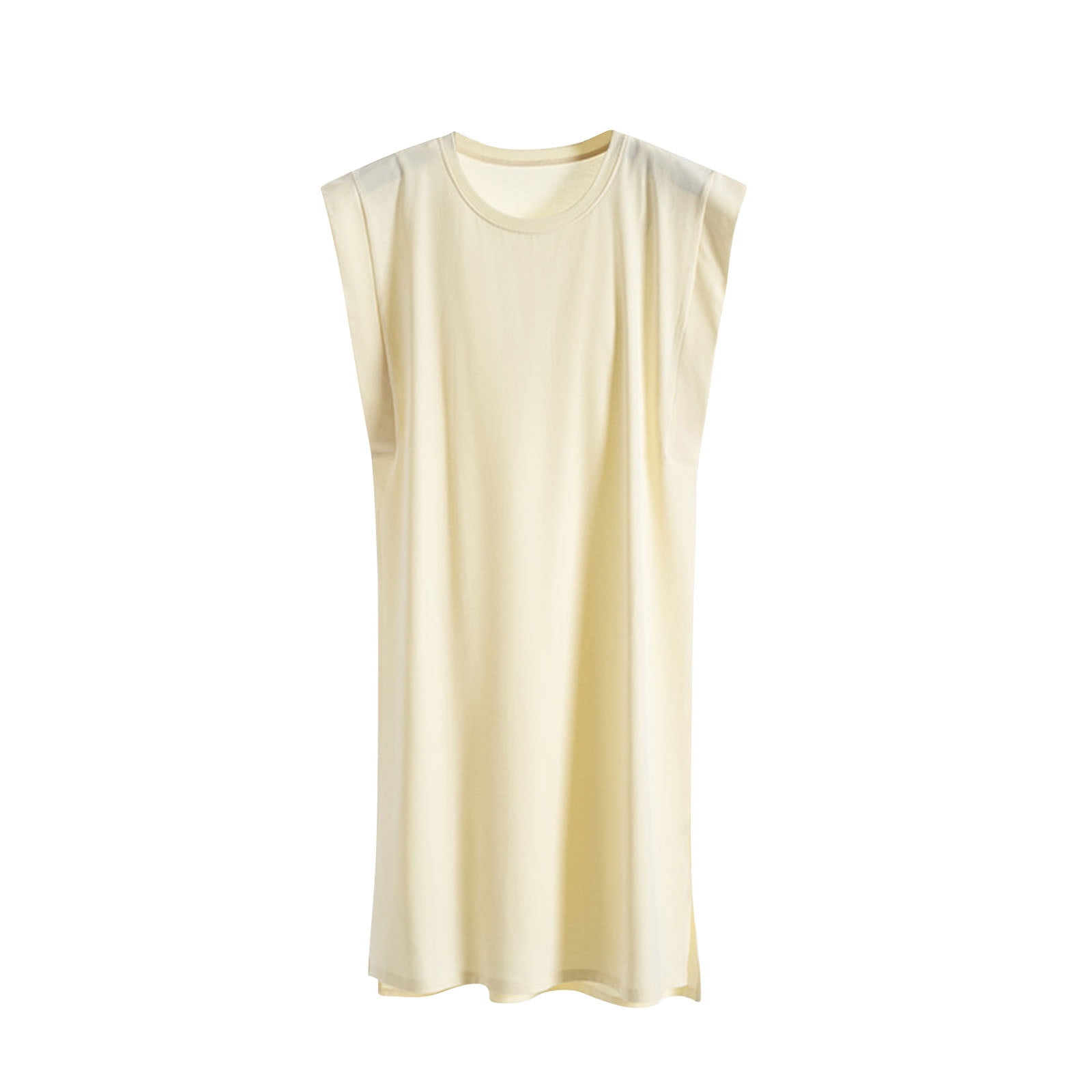 Mustard Yellow Womens Sleeveless Loose Fit Dresses for Women Rayon Cami ...