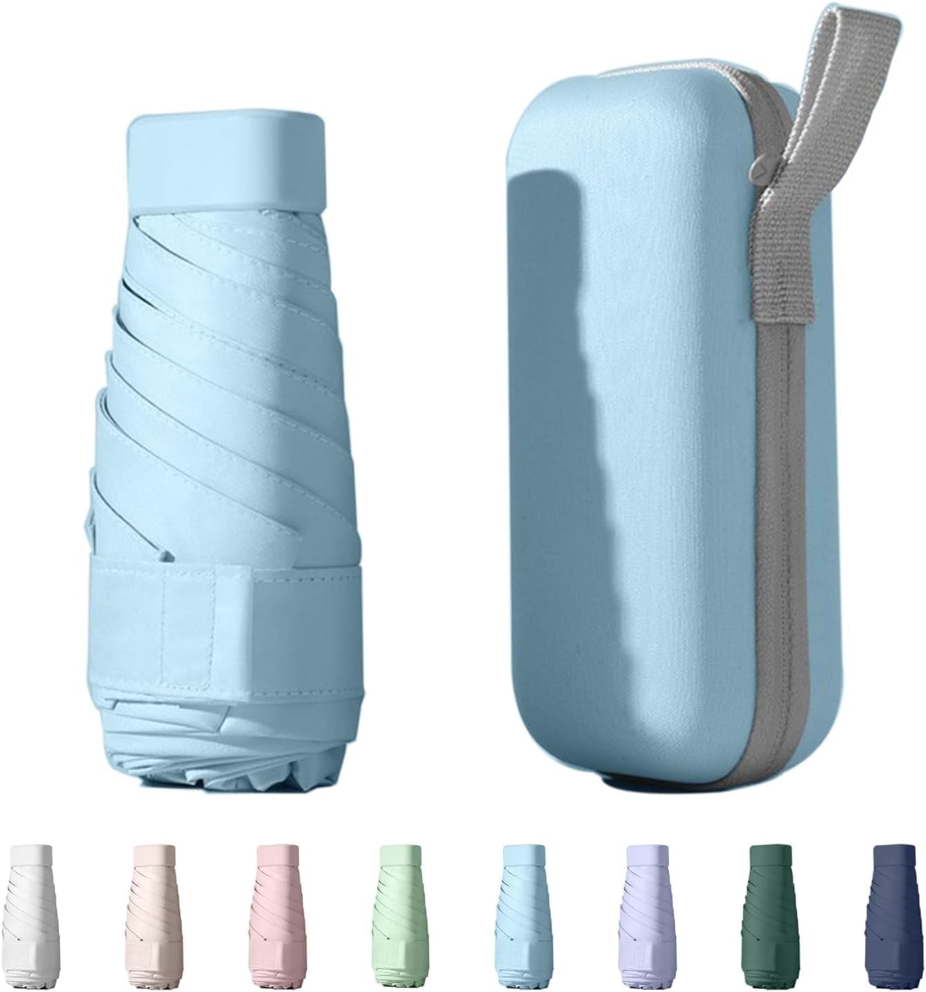 Mustarpicking Mini Umbrella for Travel, Small Umbrella for Purse with ...