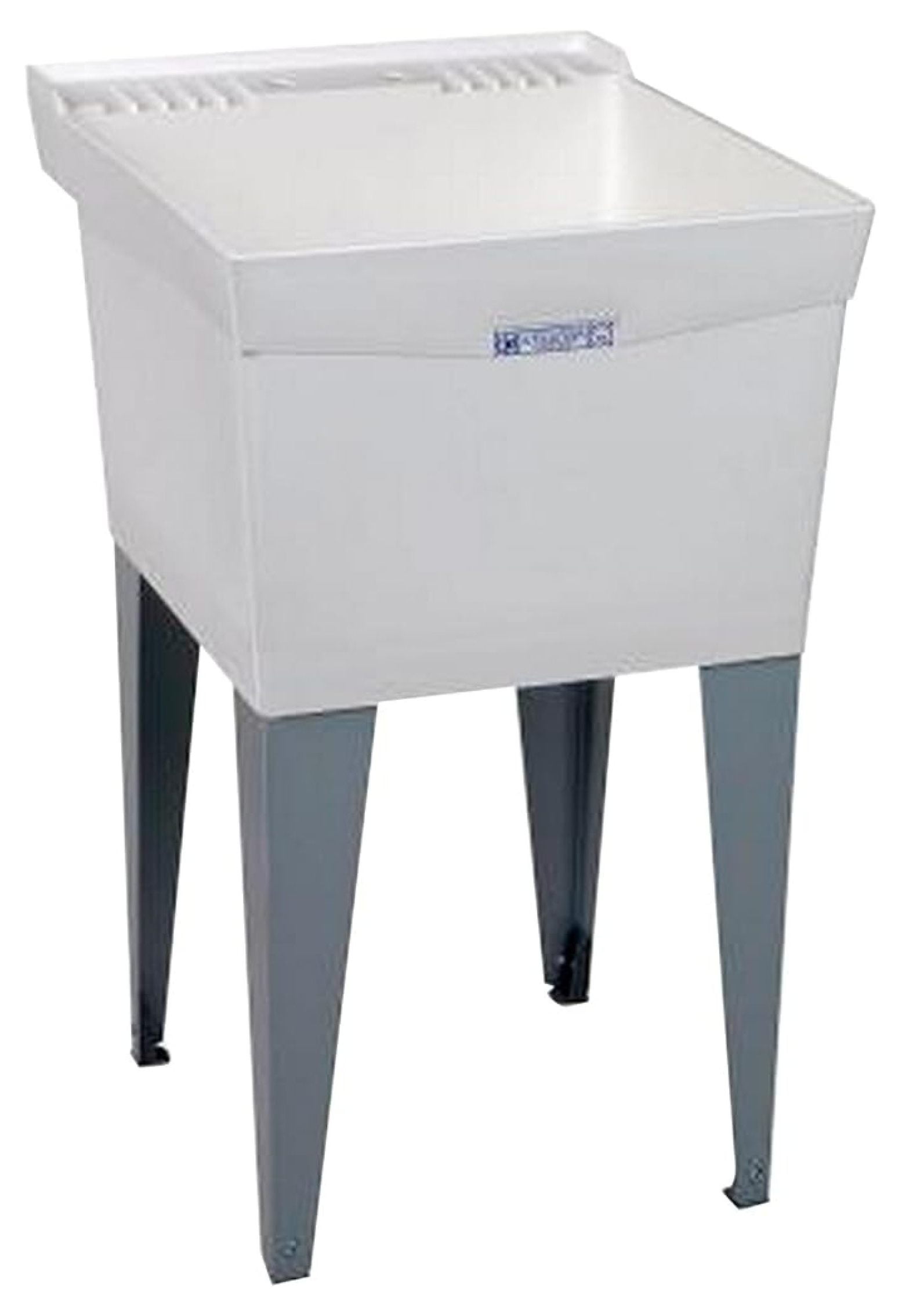 Mustee 19F Laundry Tub - 18 Gallon Floor Mount Utility Sink - White ...