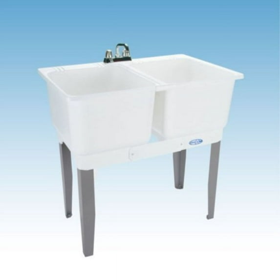 Mustee 22c utilatwin combo laundry/utility tub, white Sink - Walmart.com