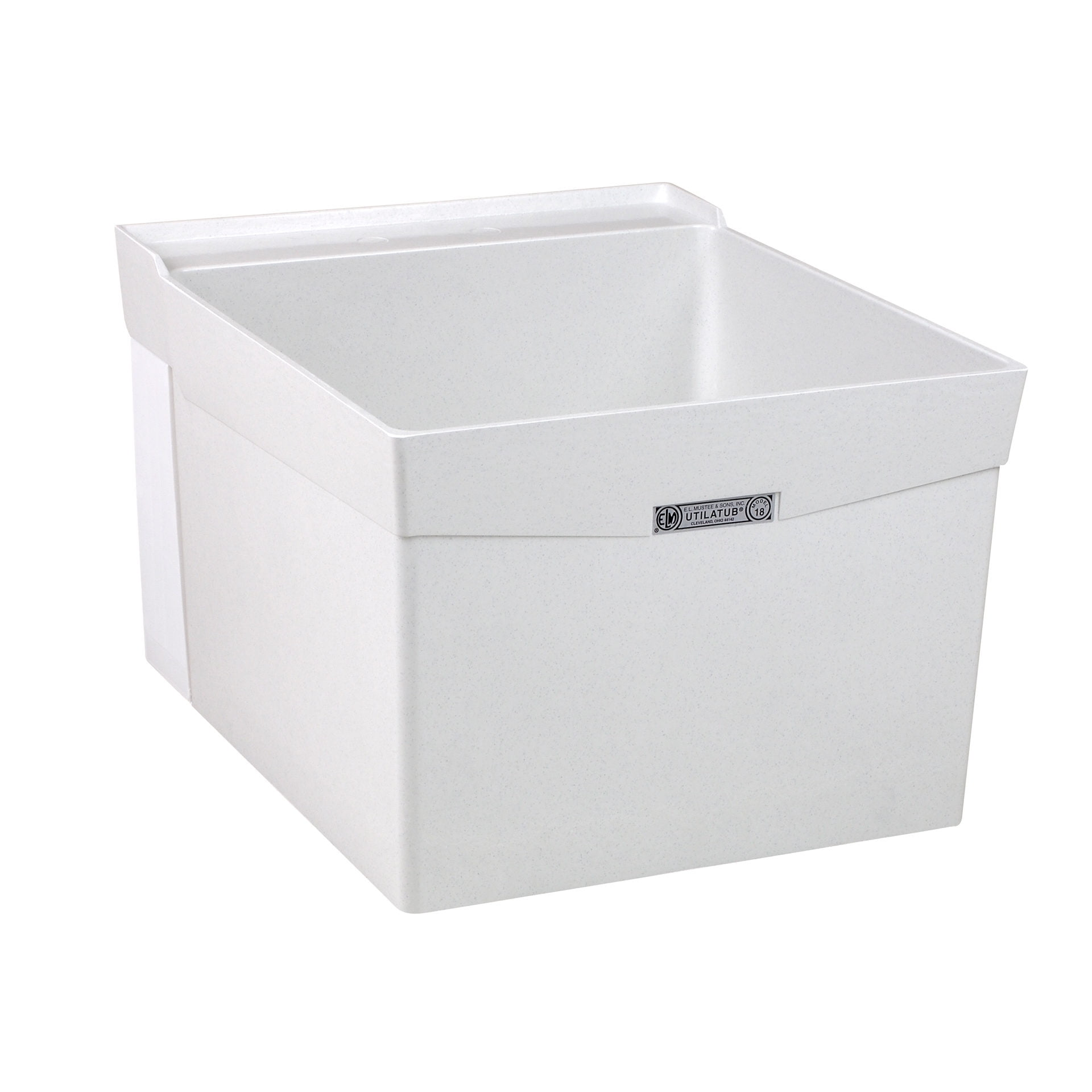 "Mustee And Sons 18W 20"" Durastone Sink Utility Faucet Wall-Mounted ...
