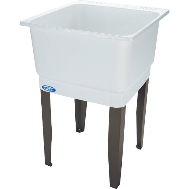 Mustee UtilaTub 20-Gallon Deep Free-Standing Utility/Laundry Tub, 33 X ...