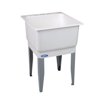 MUSTEE 20 in W x 24 in L x 34 in H, Floor Mount, Thermoplastic, Utility ...