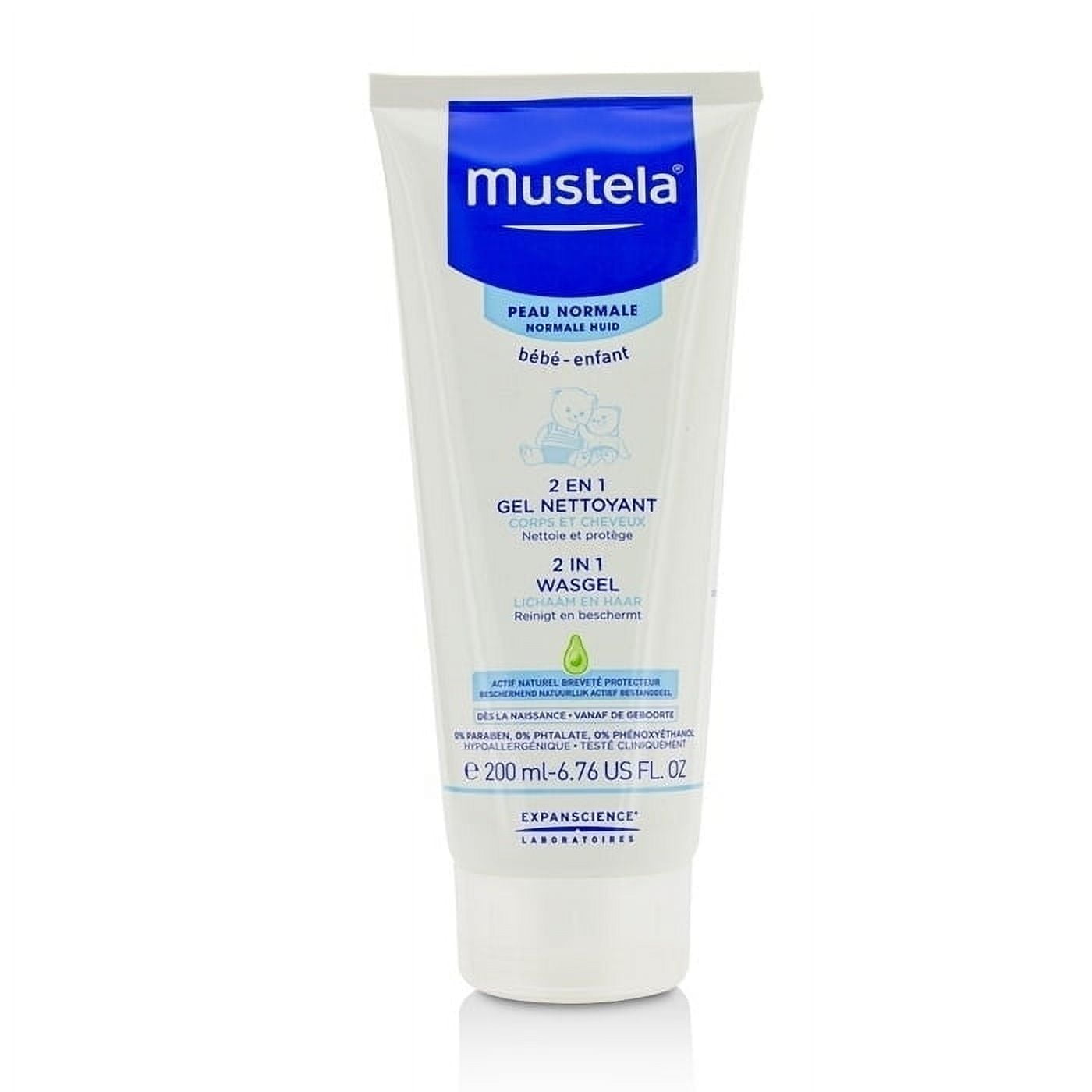 Mustela 2 In 1 Body & Hair Cleansing gel - For Normal Skin 200ml/6.76oz ...