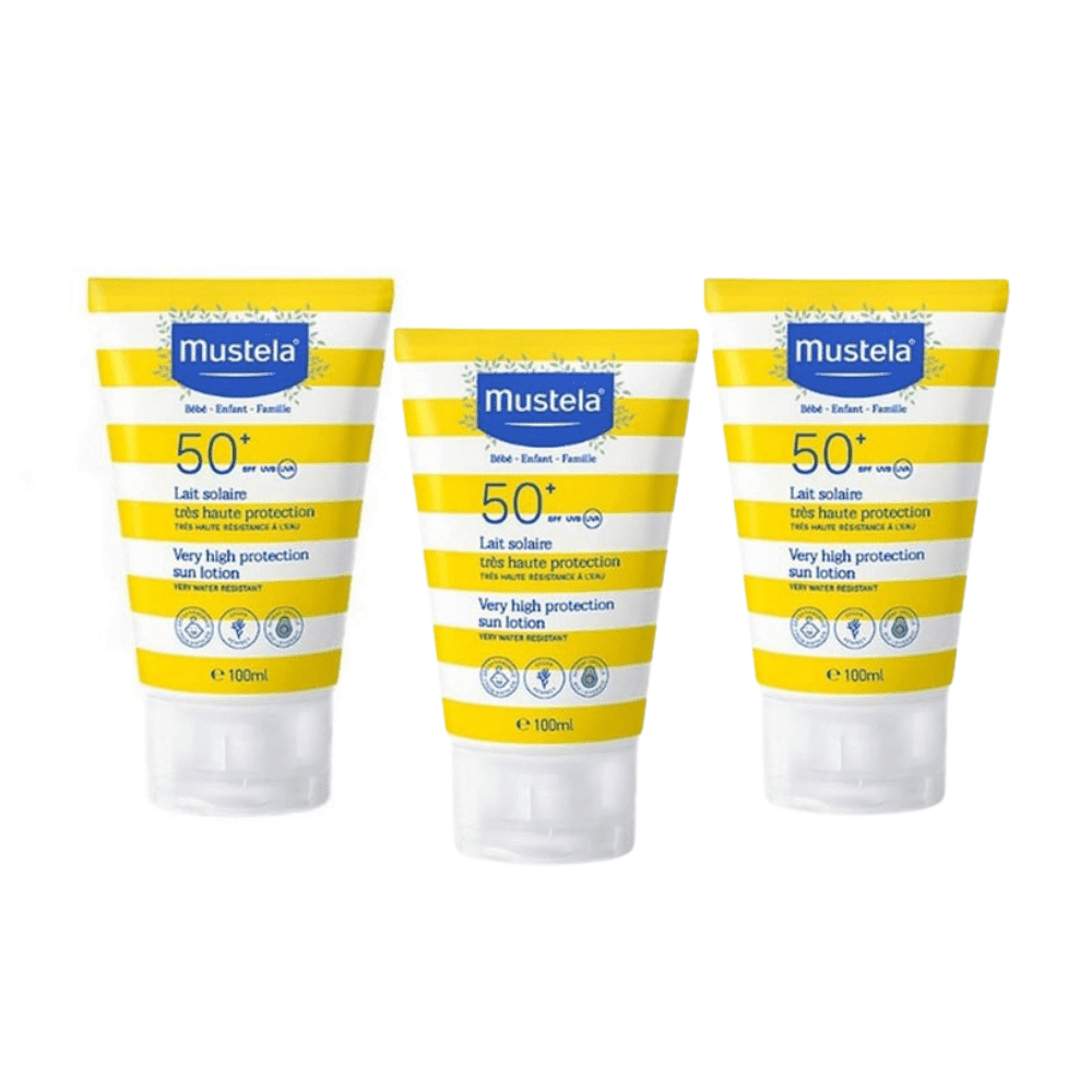 Mustela 50 Factor Baby Sun Lotion 100 ml 3 Pack - Walmart.com