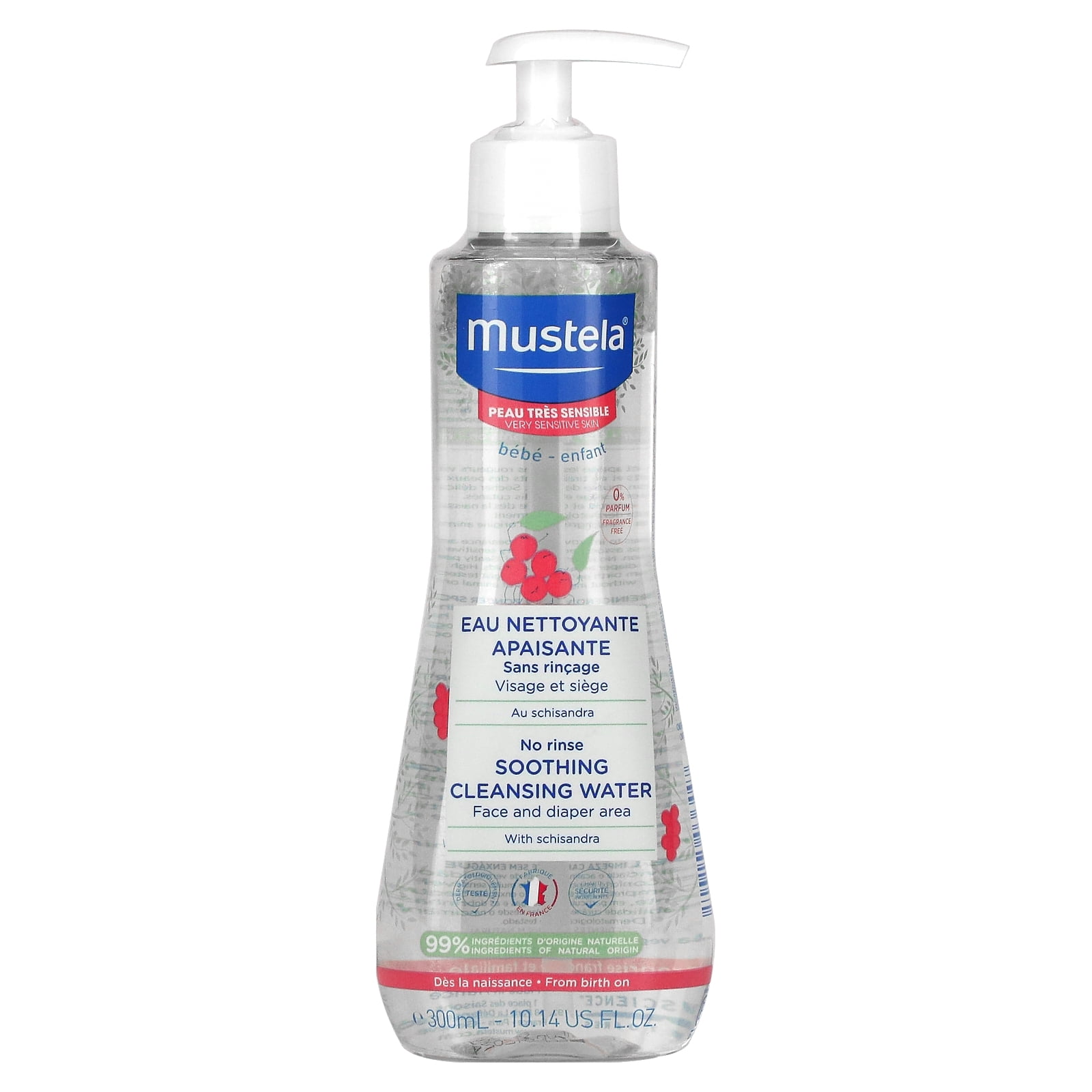 Mustela Baby Gentle Soothing Cleansing Water for Very Sensitive Skin ...
