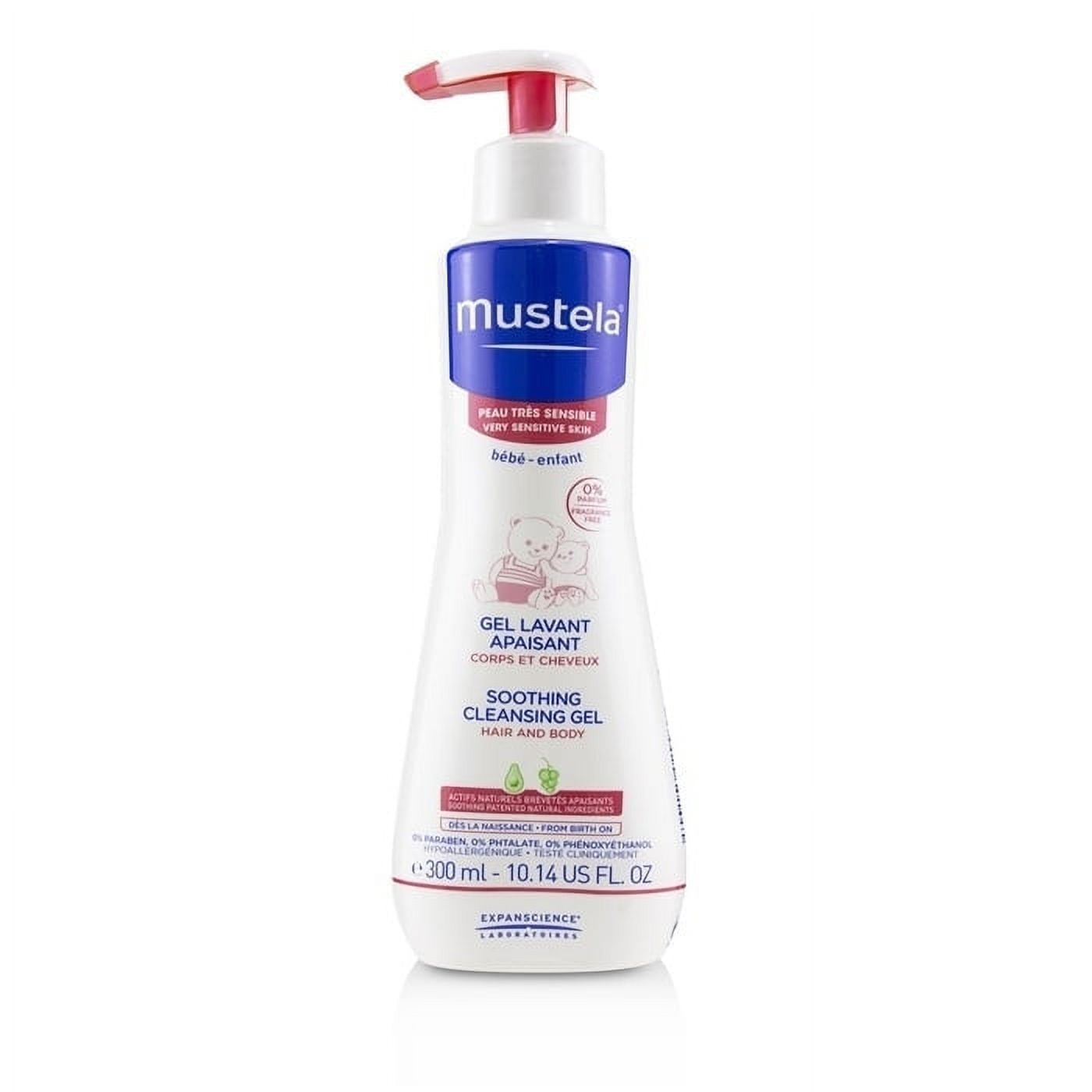 Mustela Soothing Cleansing Gel, For Very Sensitive Baby Skin, Hair and ...