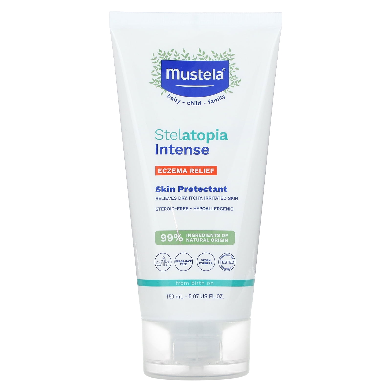 Mustela Stelatopia Eczema Relief Cream, 5.07 oz, Hypoallergenic, 24H ...