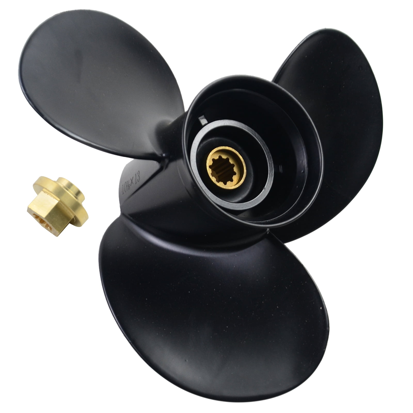Mustrod 10 3/8 x 13 pitch Propeller For Mercury Outboard 9.9/15/18/20/25HP 48-19640A40 - Walmart.com