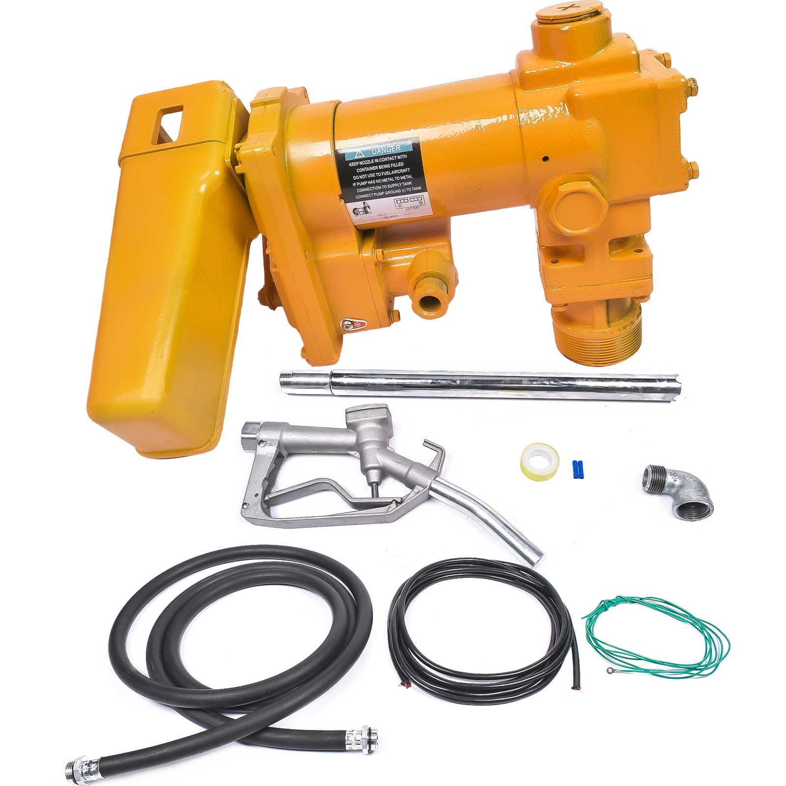 Mustrod 12 Volt 20 GPM Fuel Transfer Pump for Diesel Gas Gasoline ...