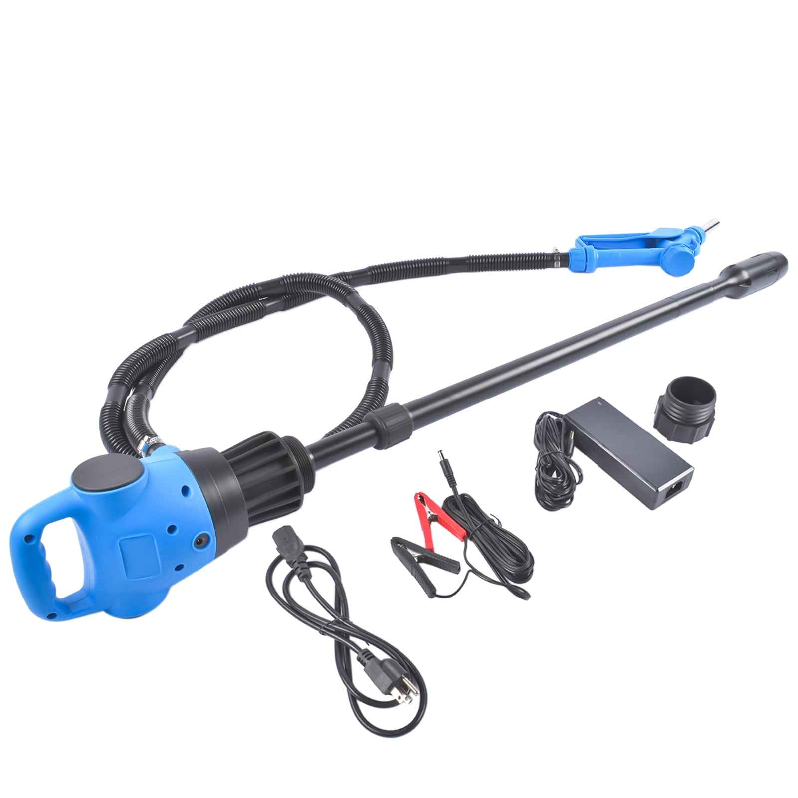 Mustrod 120V AC/12V DC Electric Drum Pump 55 Gallon w/ Built-in 2-Inch ...