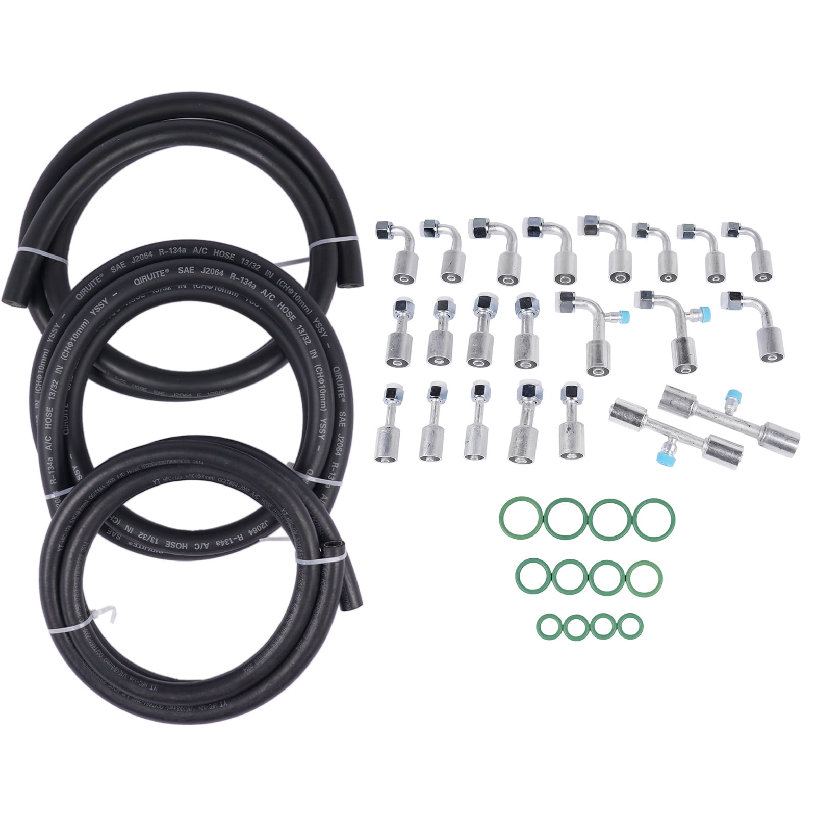 Mustrod 25PCS Air Conditioning Hose and Fitting Kit with #6#8#10 AC ...