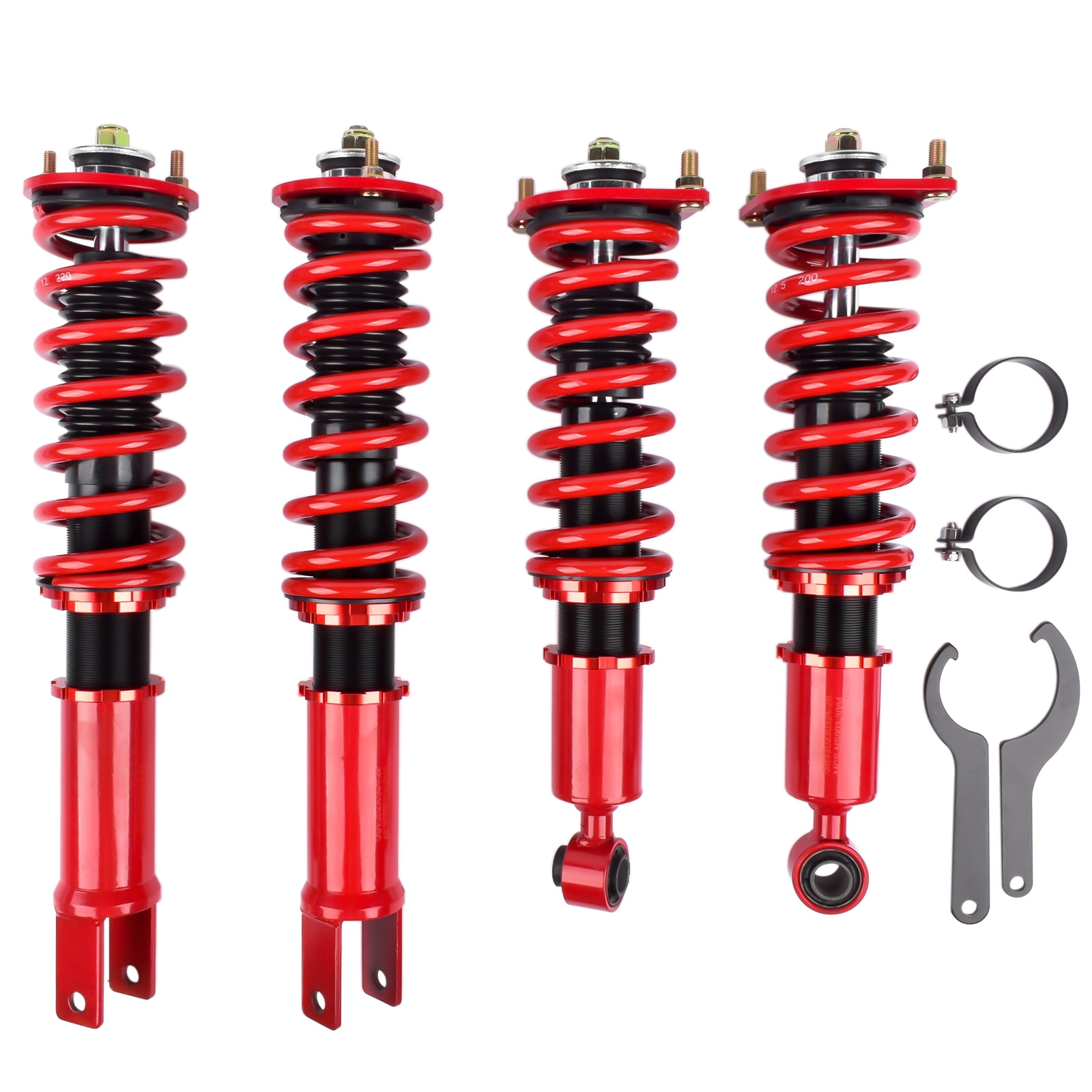 Mustrod 4x Coilovers Shocks Struts Suspension Kit Front Rear for 1990 ...