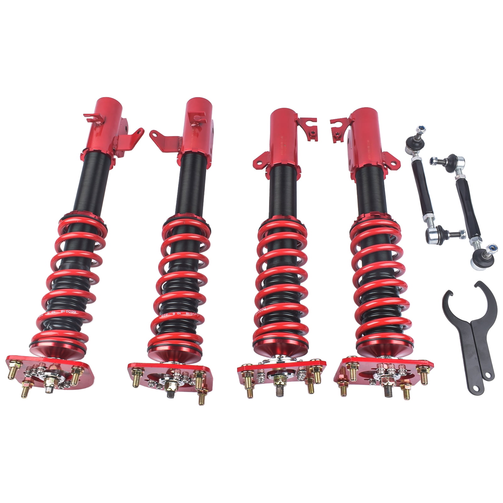 Mustrod Adjustable Height Coilovers Suspension Spring Shock Kit for ...