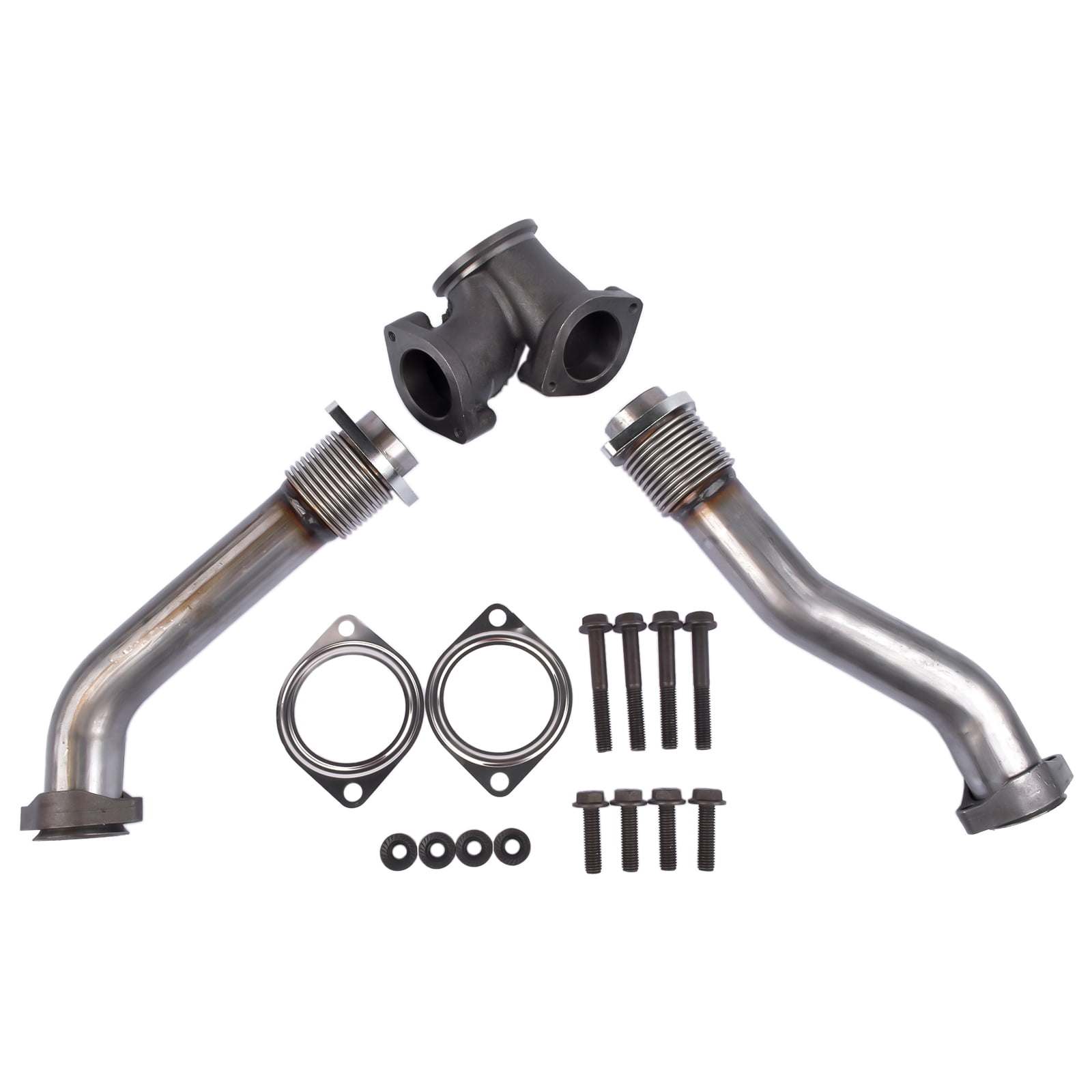 Mustrod Bellowed Up Pipe Upgrade Kit for 1999-2003 Ford Super Duty 7.3L ...