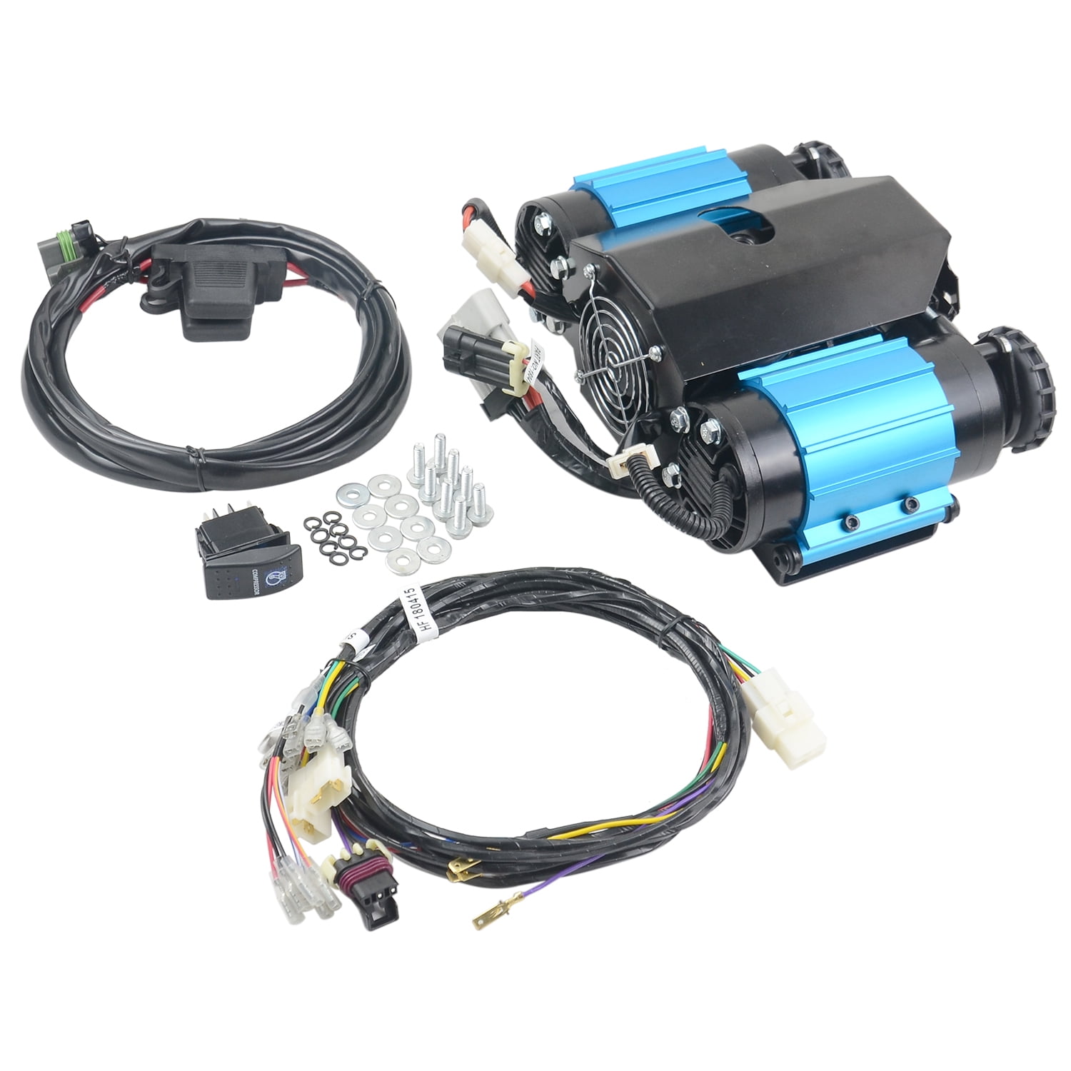 Mustrod CKMTA12 12V Twin Air Compressor for Air Locker Use Inflating ...