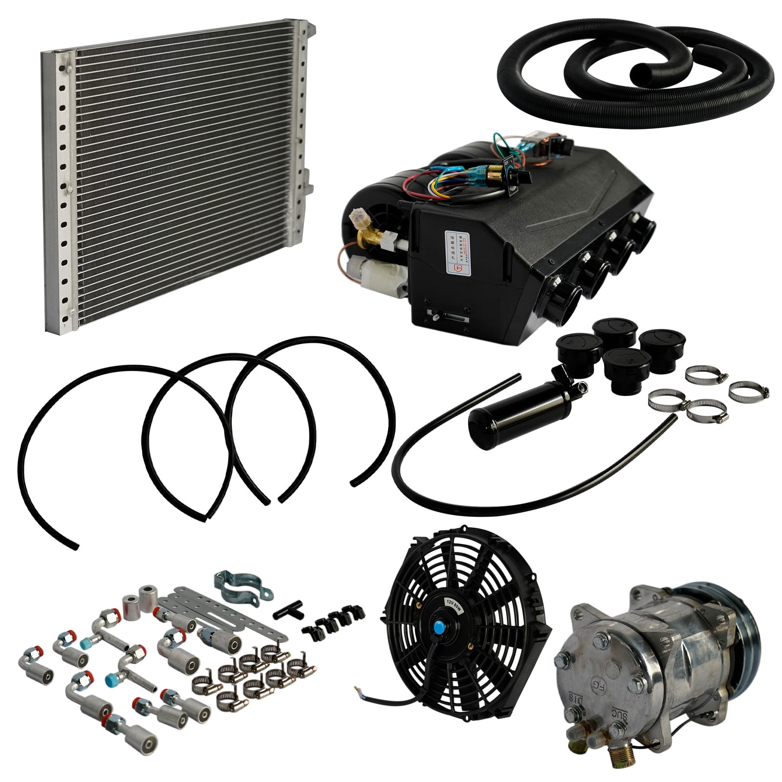 Mustrod Cool Only Universal Air Conditioning Kit Under Dash 404-000 A/C ...