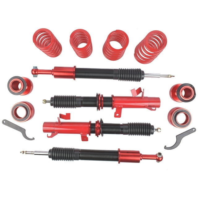 Mustrod Front Rear Coilovers Suspension Shocks Struts Kit for Mazda 3 4 ...