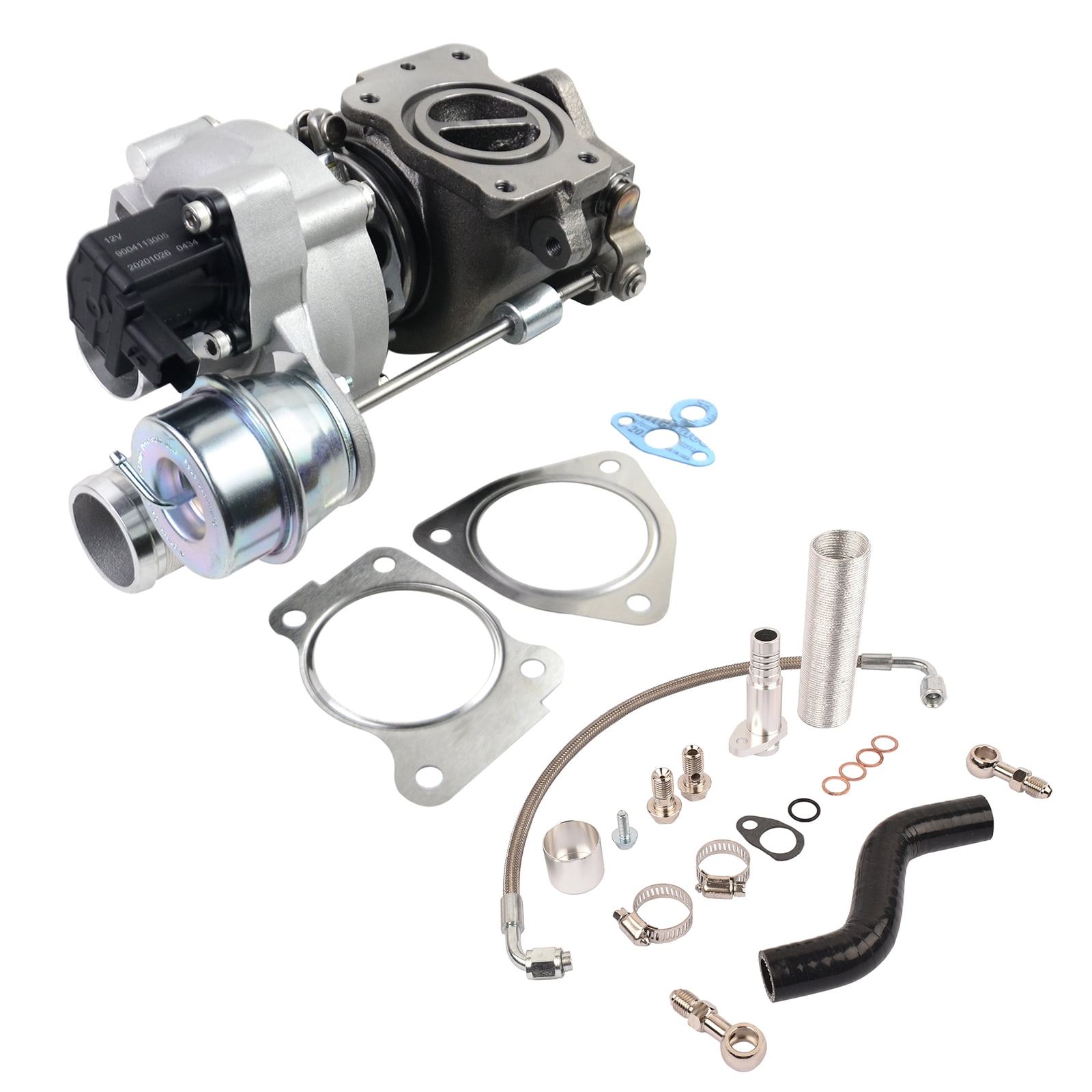 Mustrod K03 Turbocharger + Turbo Oil Feed & Return Line Kit 11657600890 ...