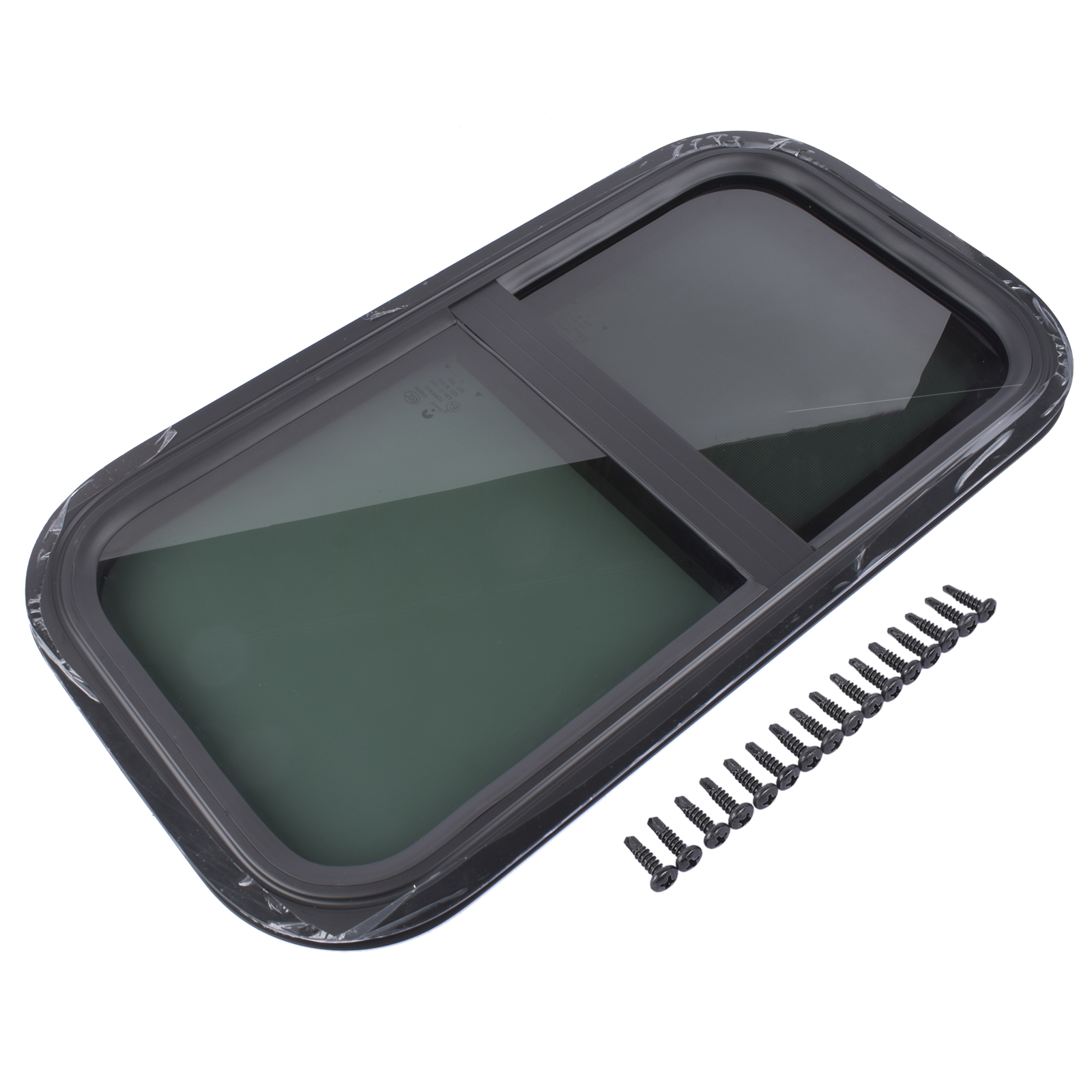 Mustrod RV Window 12" W X 24" H Vertical Sliding Travel Trailer Window ...