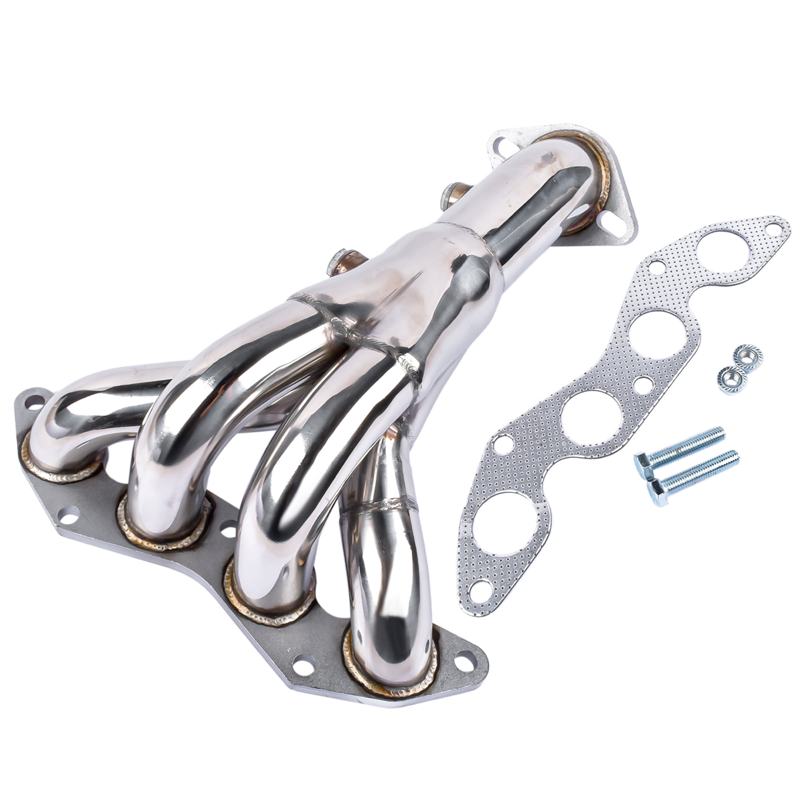 Mustrod Stainless Exhaust Manifold Header for 2001-2005 HONDA CIVIC DX ...