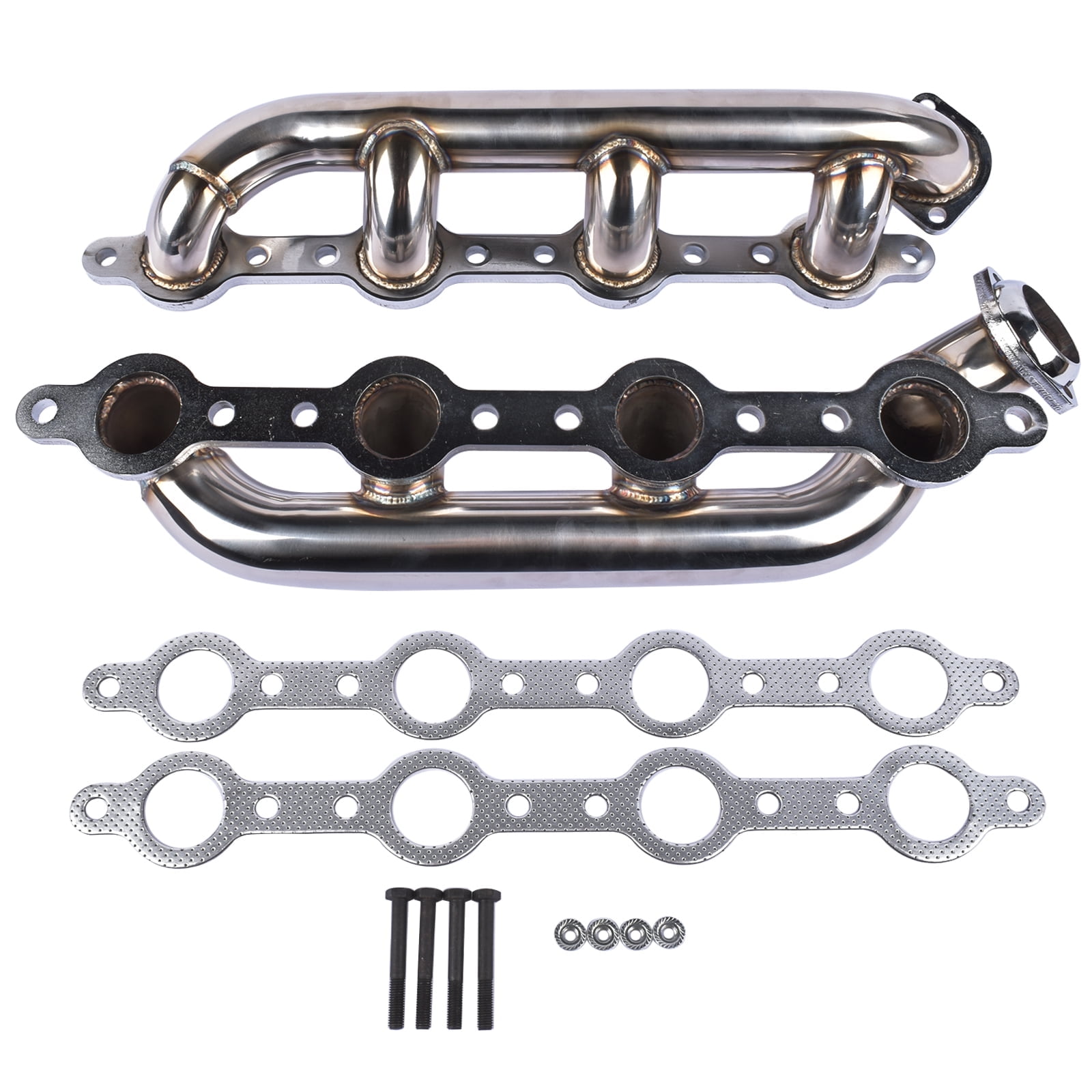 Mustrod Stainless Steel Intake Manifold Headers with Gaskets for Ford ...