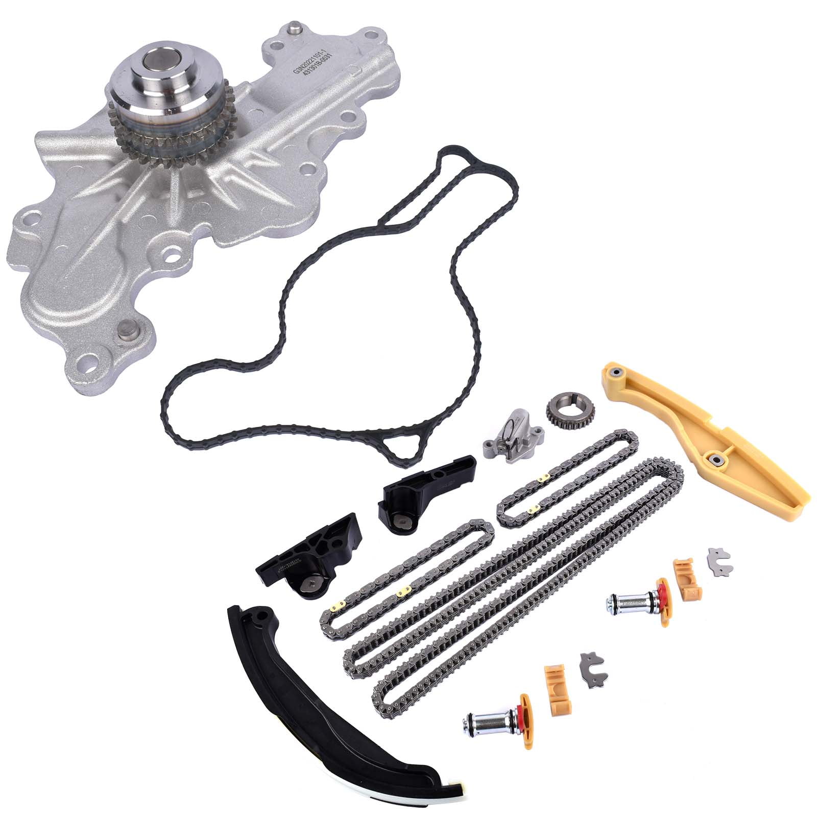 Mustrod Timing Chain Kit & Water Pump For Ford Edge Explorer Taurus ...