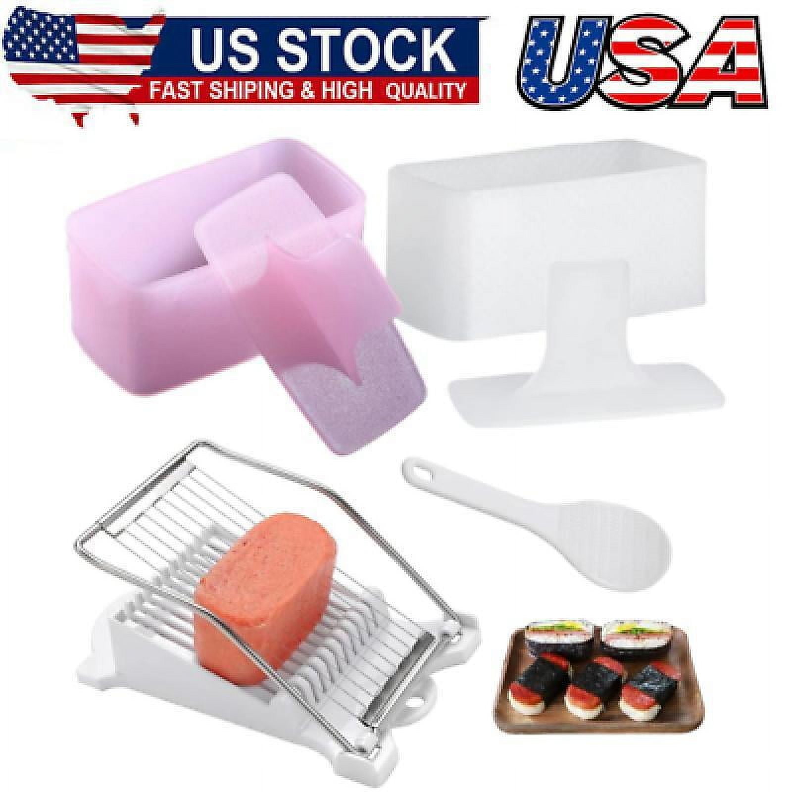 Musubi Mold, 4 Pcs Musubi Maker Kit Slicer Musubi Press Sushi Rice ...