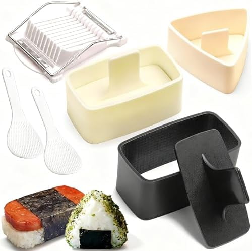 Musubi Mold Kit Musubi Press Molds with 2 Musubi Maker, 1 Triangle ...