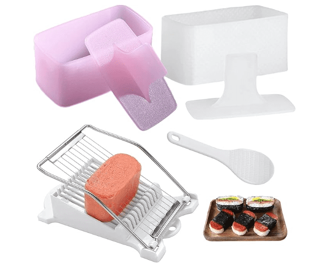 Musubi Mold, Musubi Maker Press,Onigiri Mold, Non-Stick Luncheon Meat ...