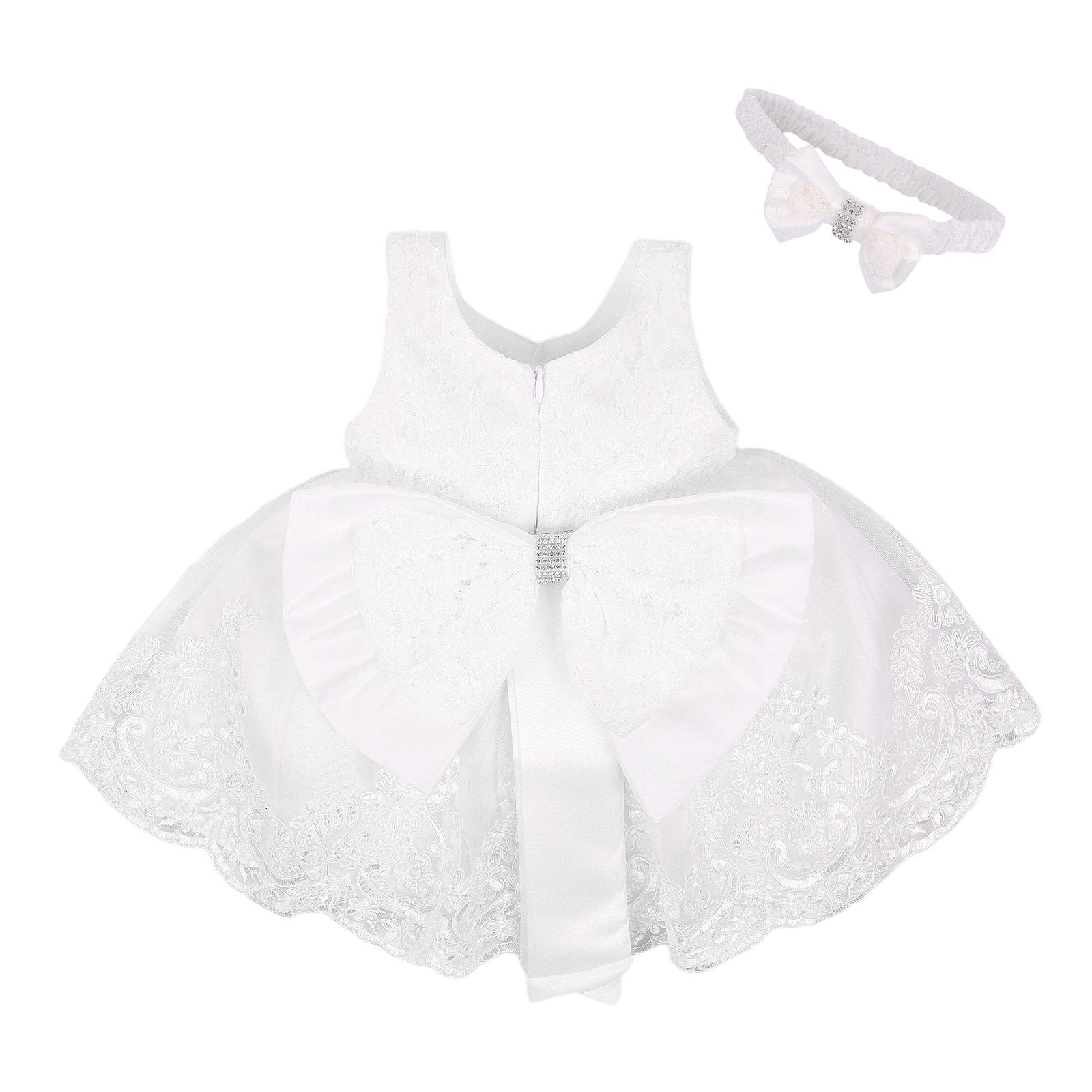 Musuos 2pcs Newborn Baby Girl Dress Lace Princess Tutu Party Dress ...