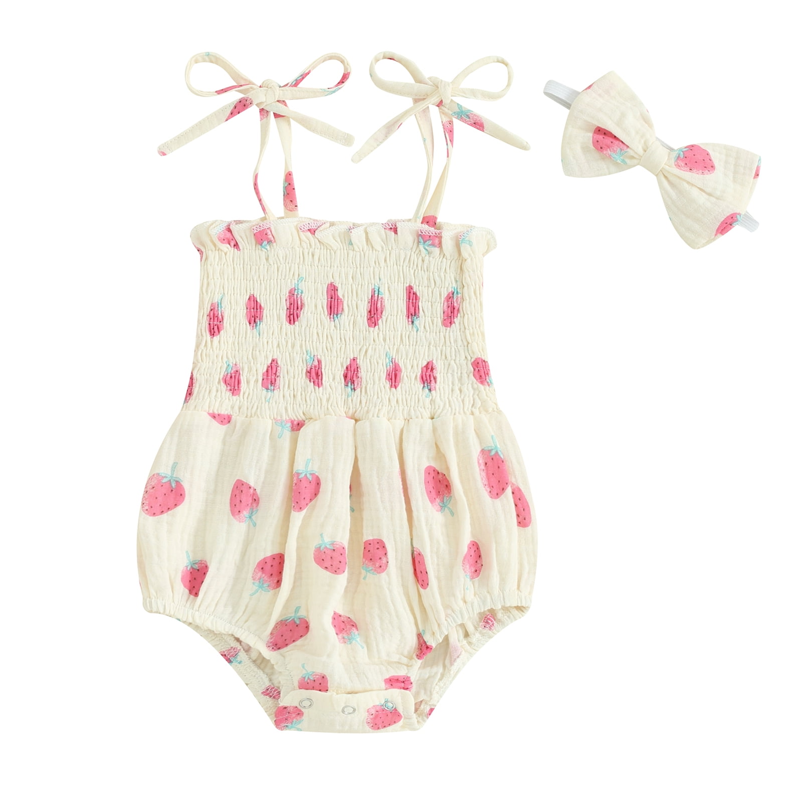 Musuos Baby Girl 2Pcs Summer Outfits 6M 12M 18M 24M Cute Sleeveless Tie ...