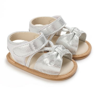 Lavaport Cute Baby Girl Bowknot Plaid Sandals Soft Sole Anti-slip Shoes 0-18M - Walmart.com