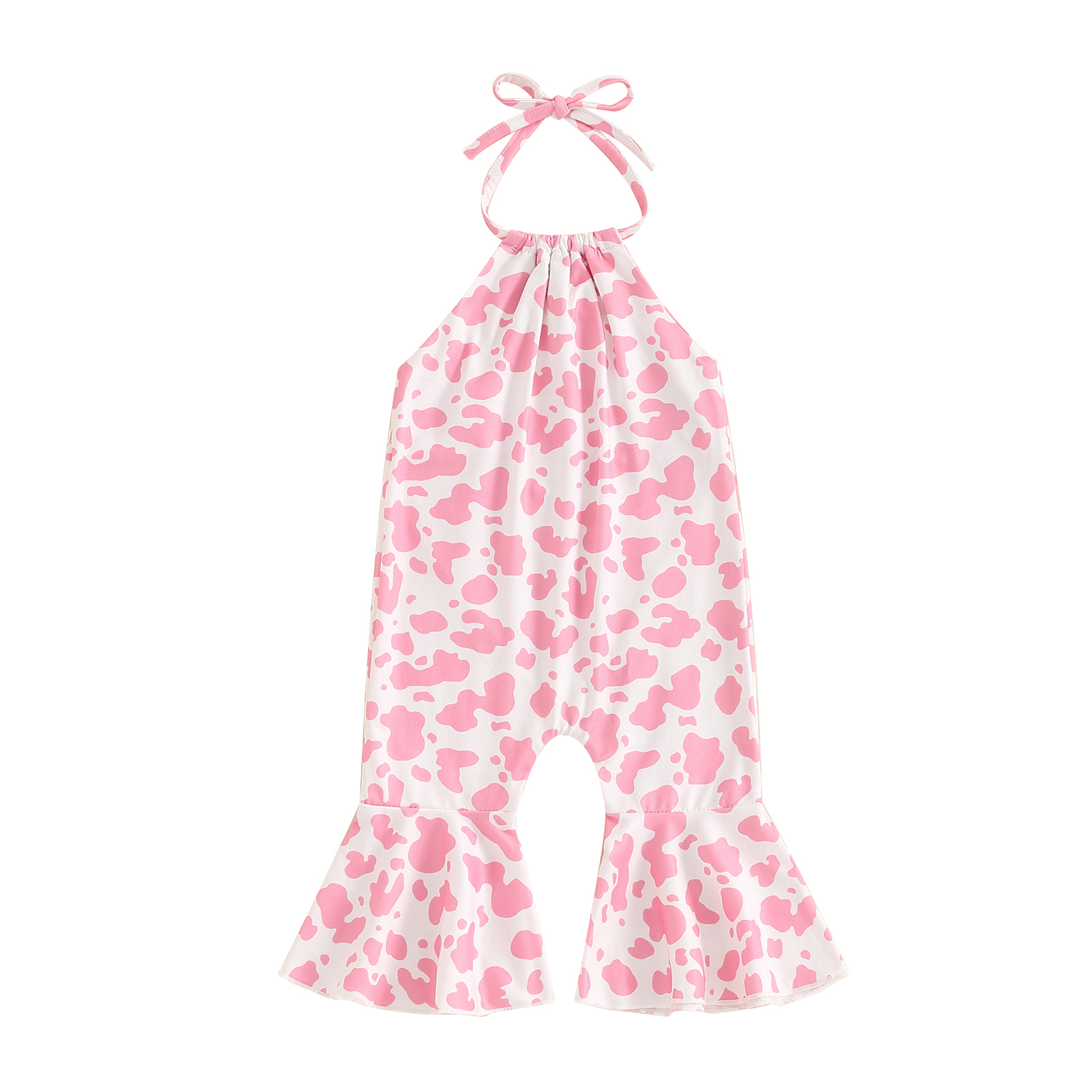 Musuos Kids Girl Summer Halter Neck Jumpsuit 6 12 18 24M 3 4T Casual ...