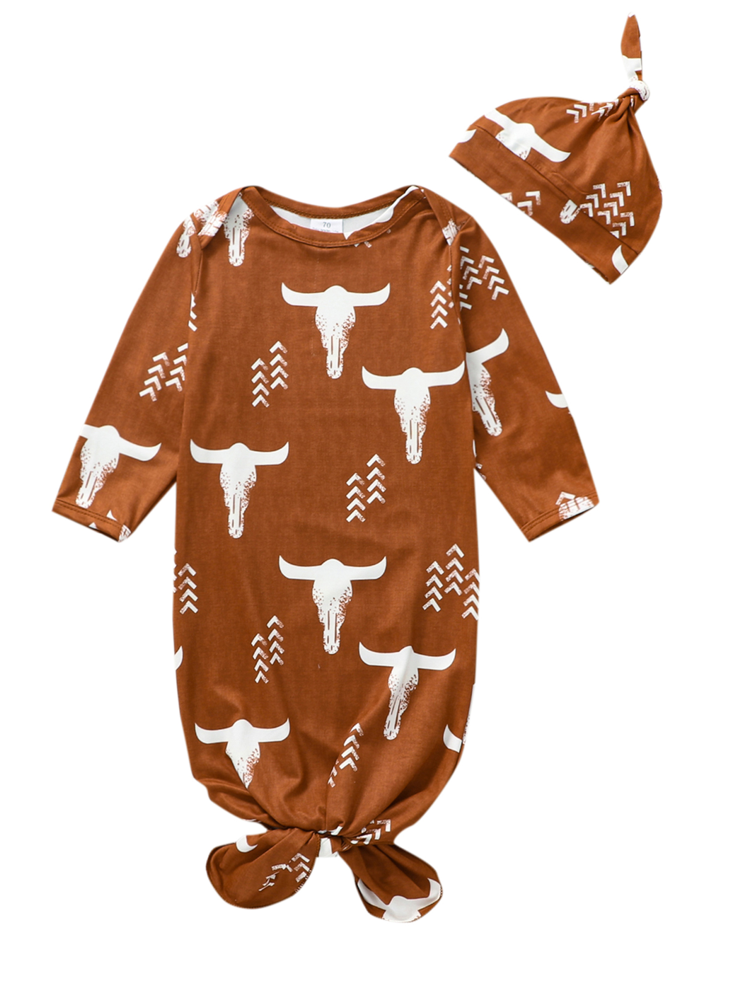 Musuos Knotted Baby Gowns Newborn Coming Home from Hospital Outfit ...