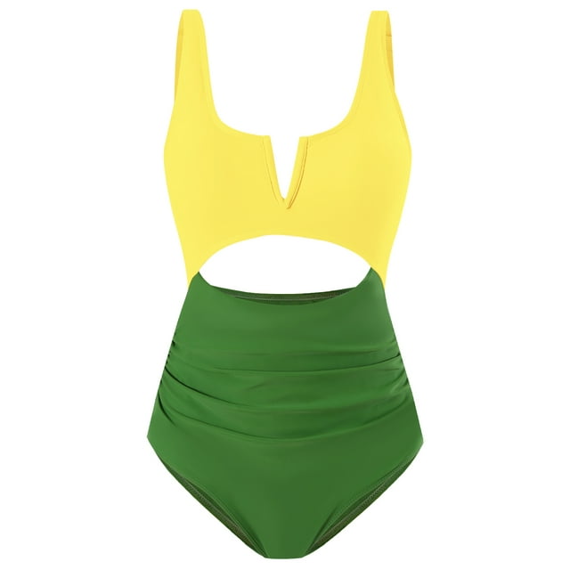 Musuos Mommy and Me Bathing Suits Girls High Waist Monokini Swimsuit ...