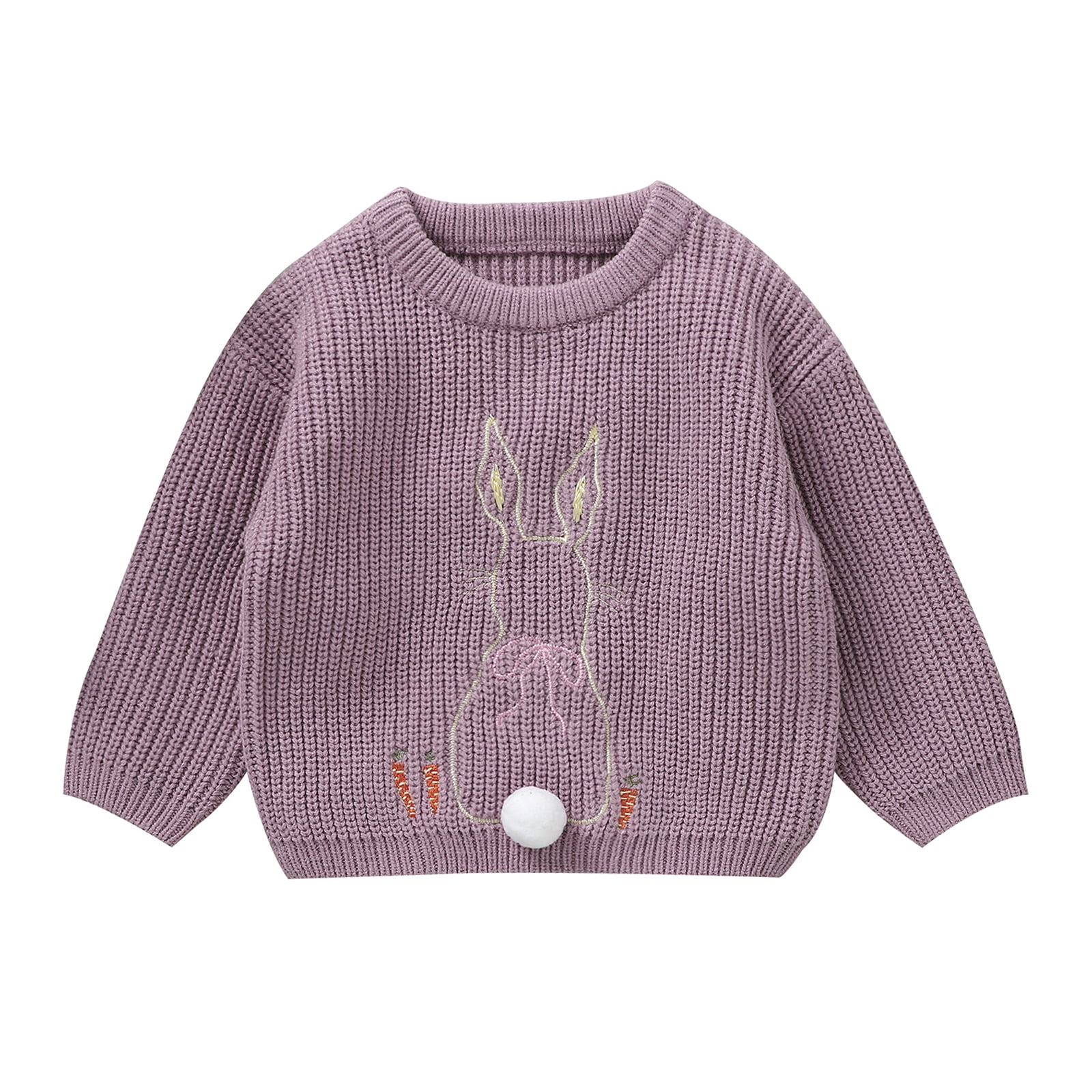 Musuos Toddler Baby Girl Easter Sweater, 9 12 18 24M 3T Bunny ...