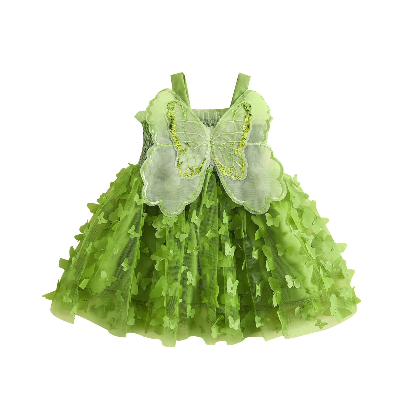 Musuos Toddler Baby Girl Princess Dress, 12 18 24M 3 4T Summer Sleeveless Tulle Dress with ...