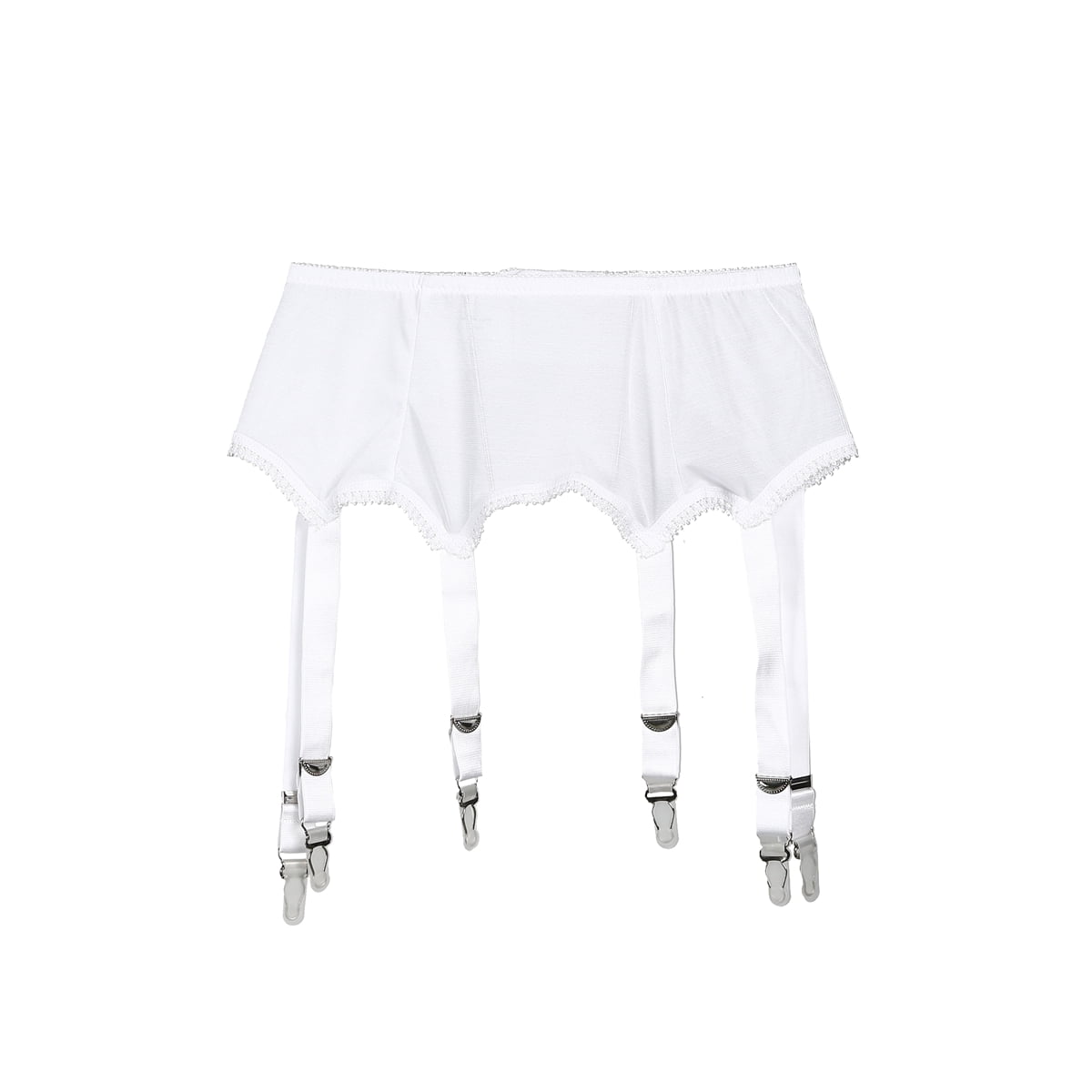 Musuos Women Garter Belt with 6 Metal Buckles Straps, Suspender Elastic ...
