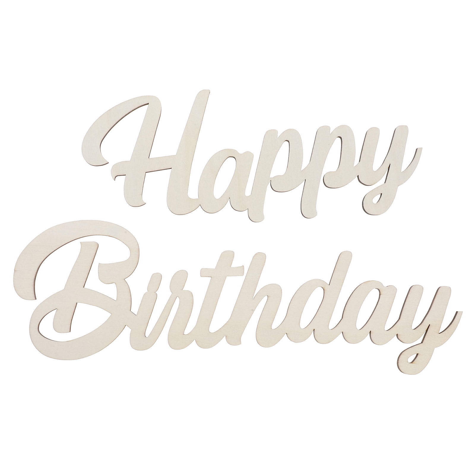 Mutably 1 Set Happy Birthday Wooden Plaque Decor Wall Happy Birthday ...