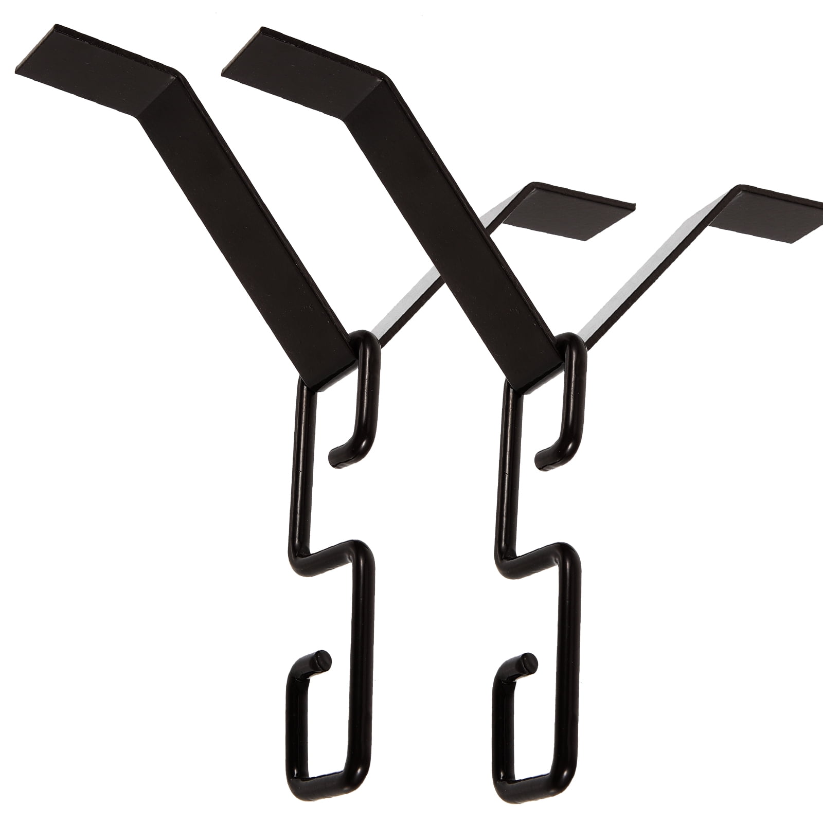 OFFIGAM Black Metal Gutter Hooks for Rain Chains, 2-Piece V Shape ...