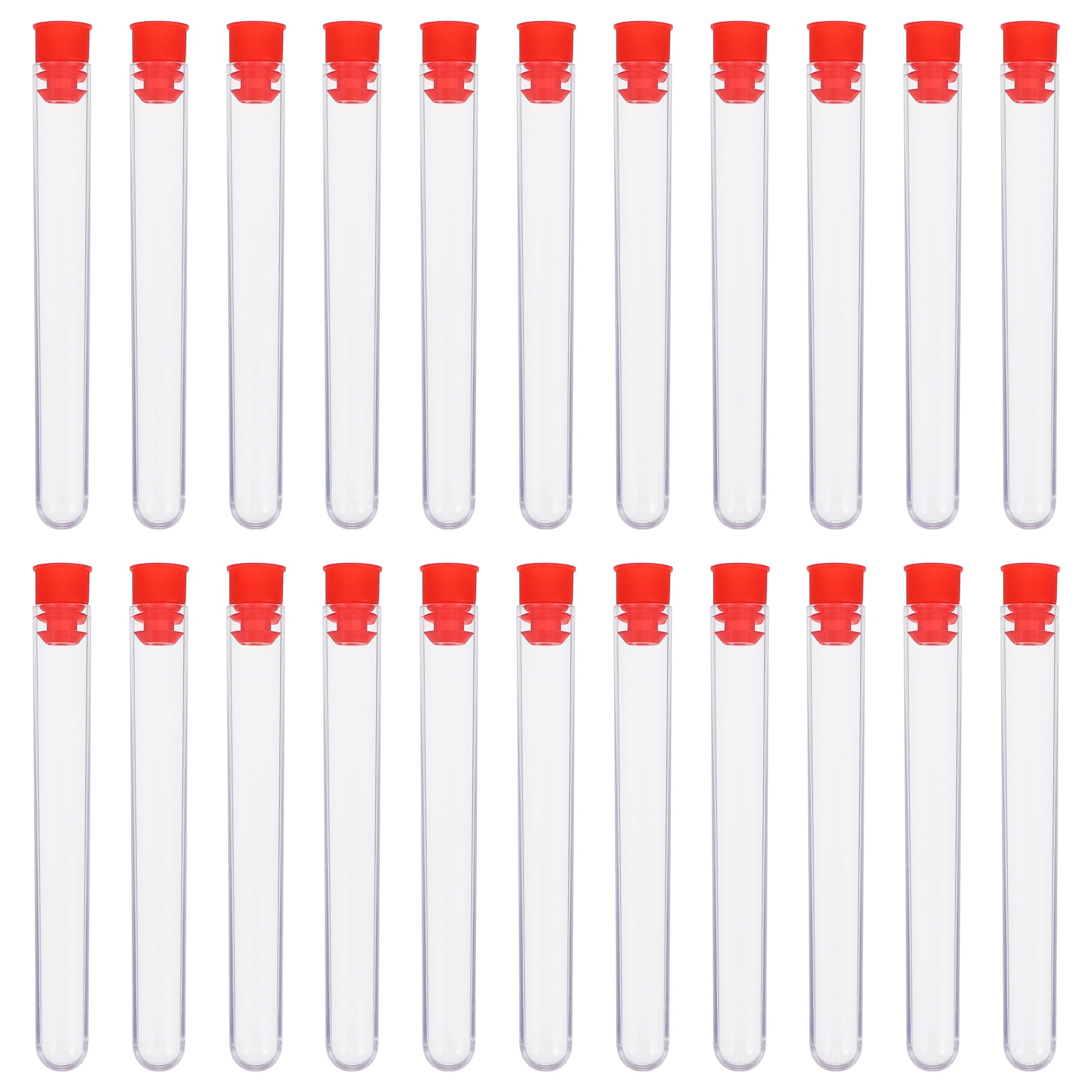 OFFIGAM Set of 40 Red Plastic Test Tubes Stoppers, Ideal Science Lab ...